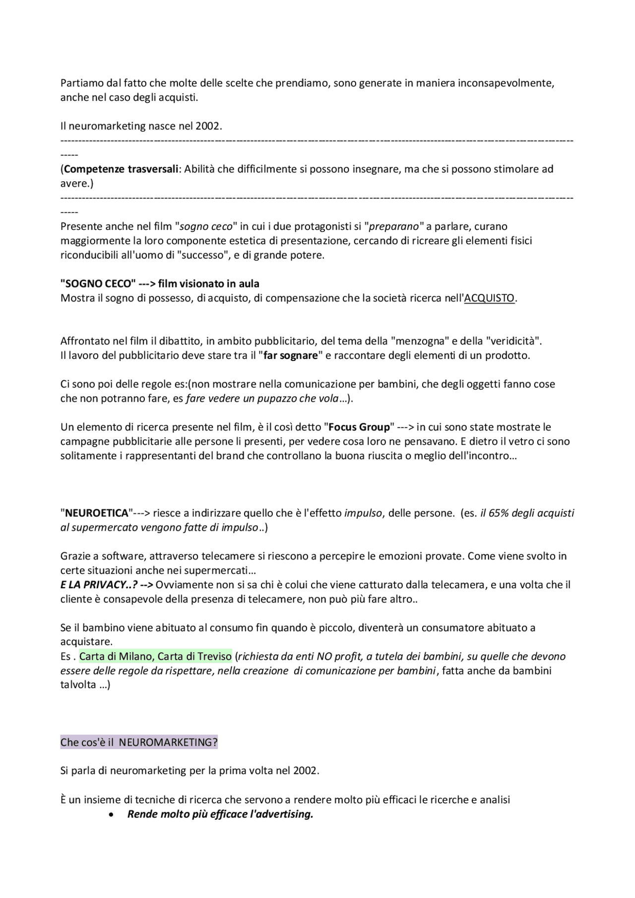 Psicologia Della Comunicazione Appunti Iulm Docsity