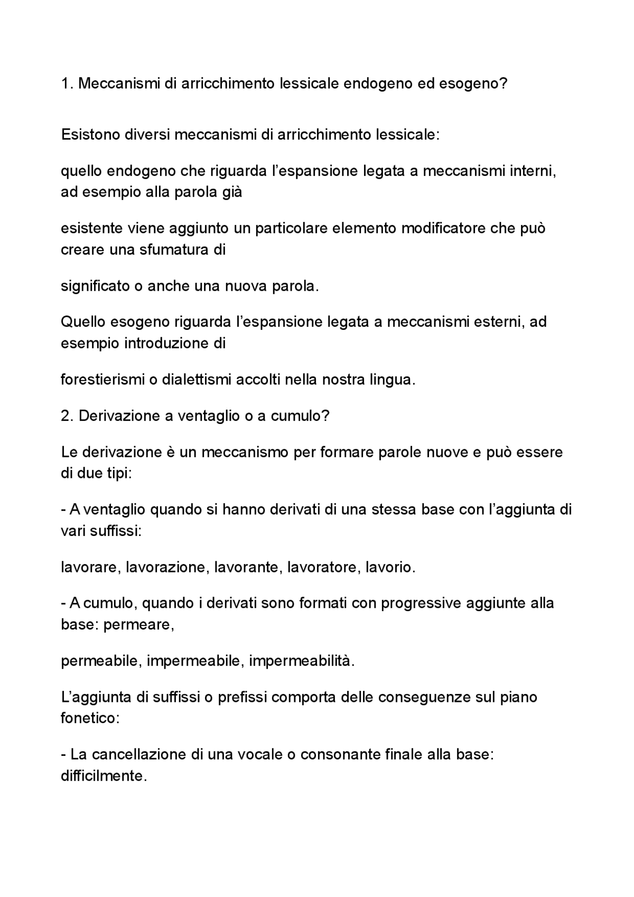 Appunti Di Grammatica Domande Docsity