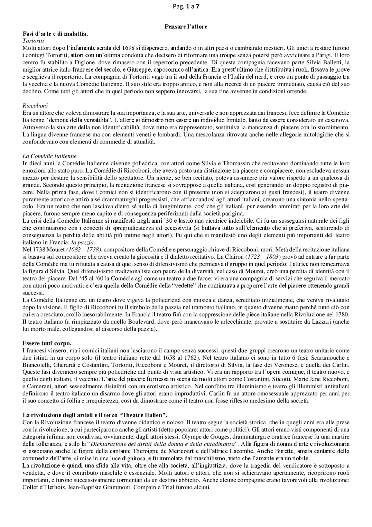 Pensare Lattore Riassunto Docsity
