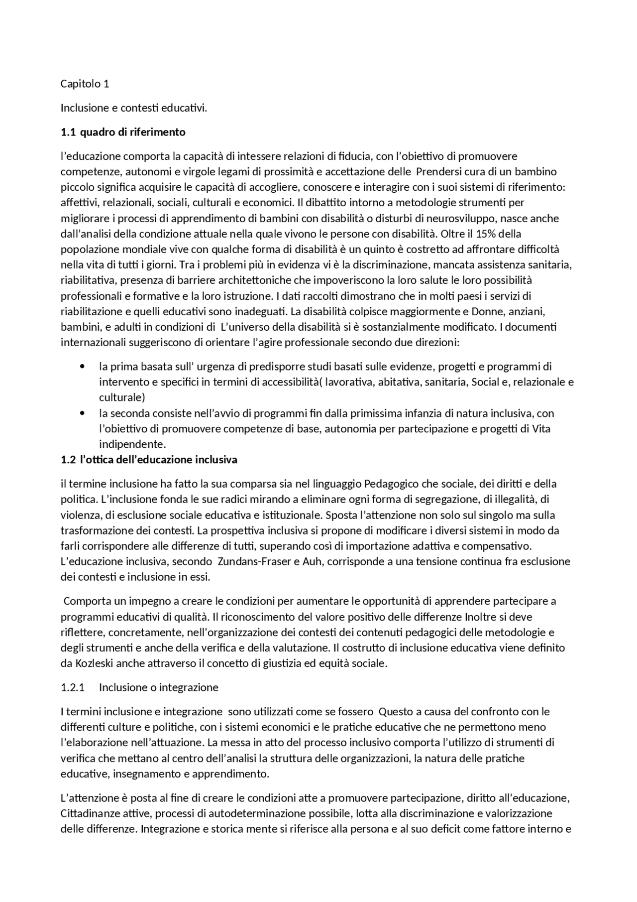 Sintesi Contesti Educativi Docsity