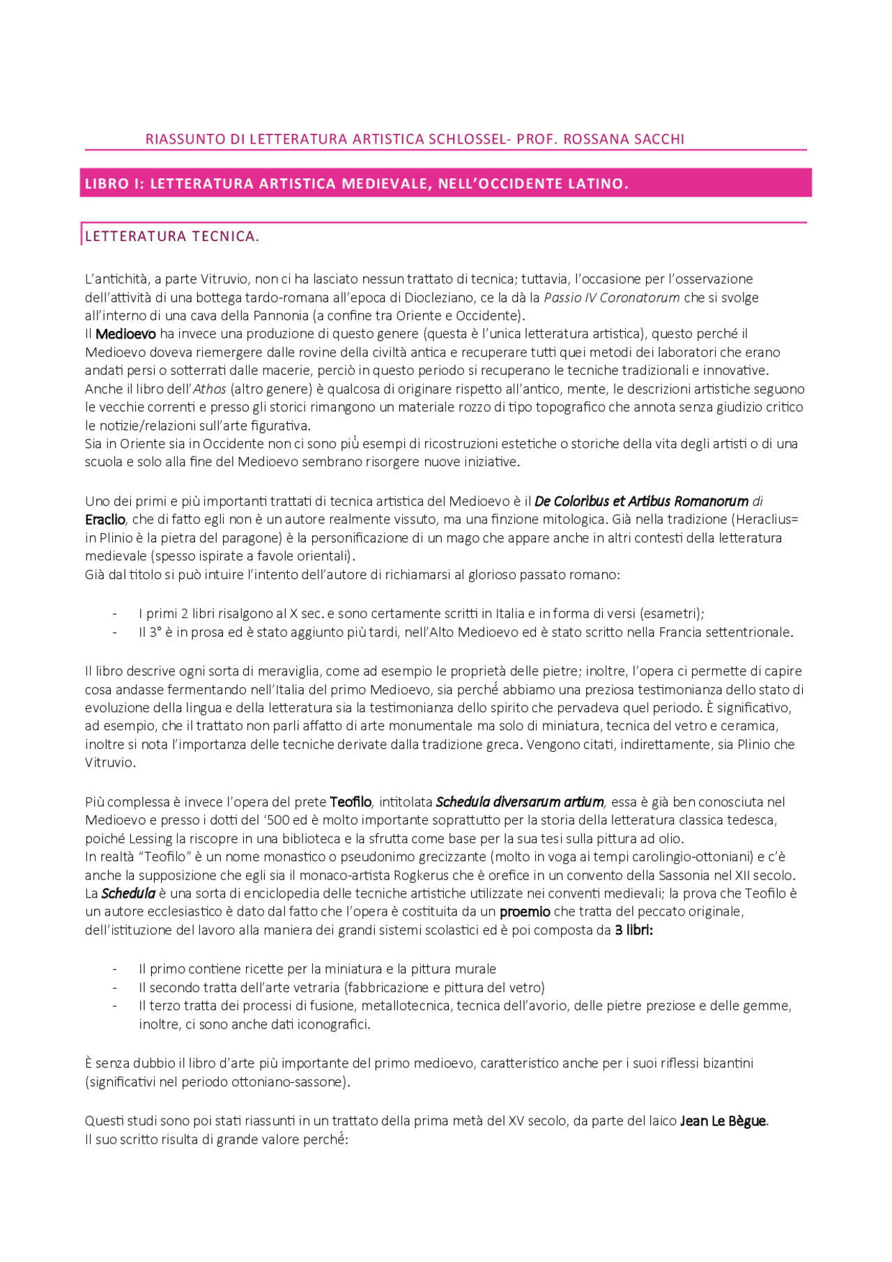 Riassunto Manuale Schlosser Docsity