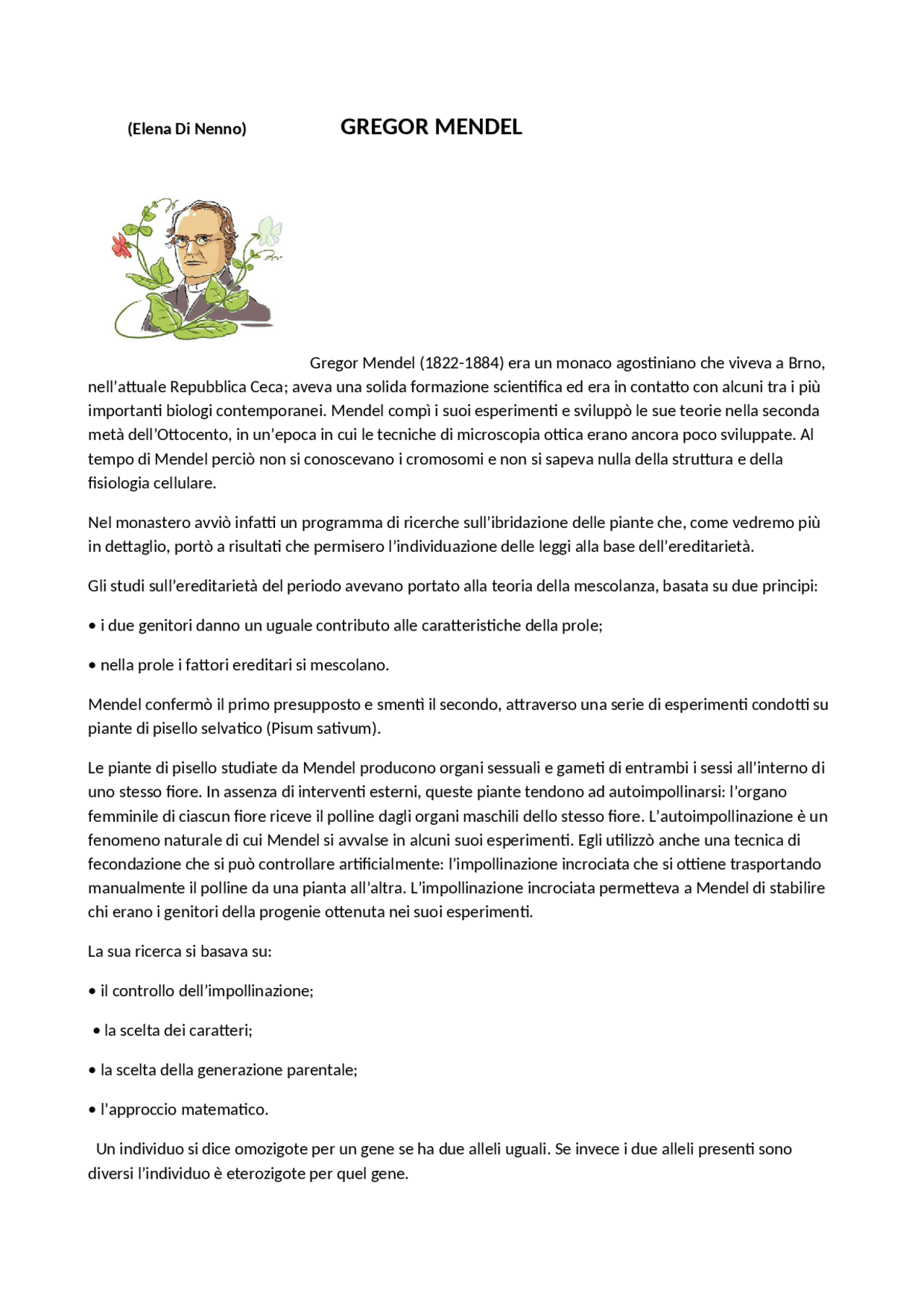 Gregor Mendel e le leggi dell'ereditarietà: un monaco agostiniano e i ...