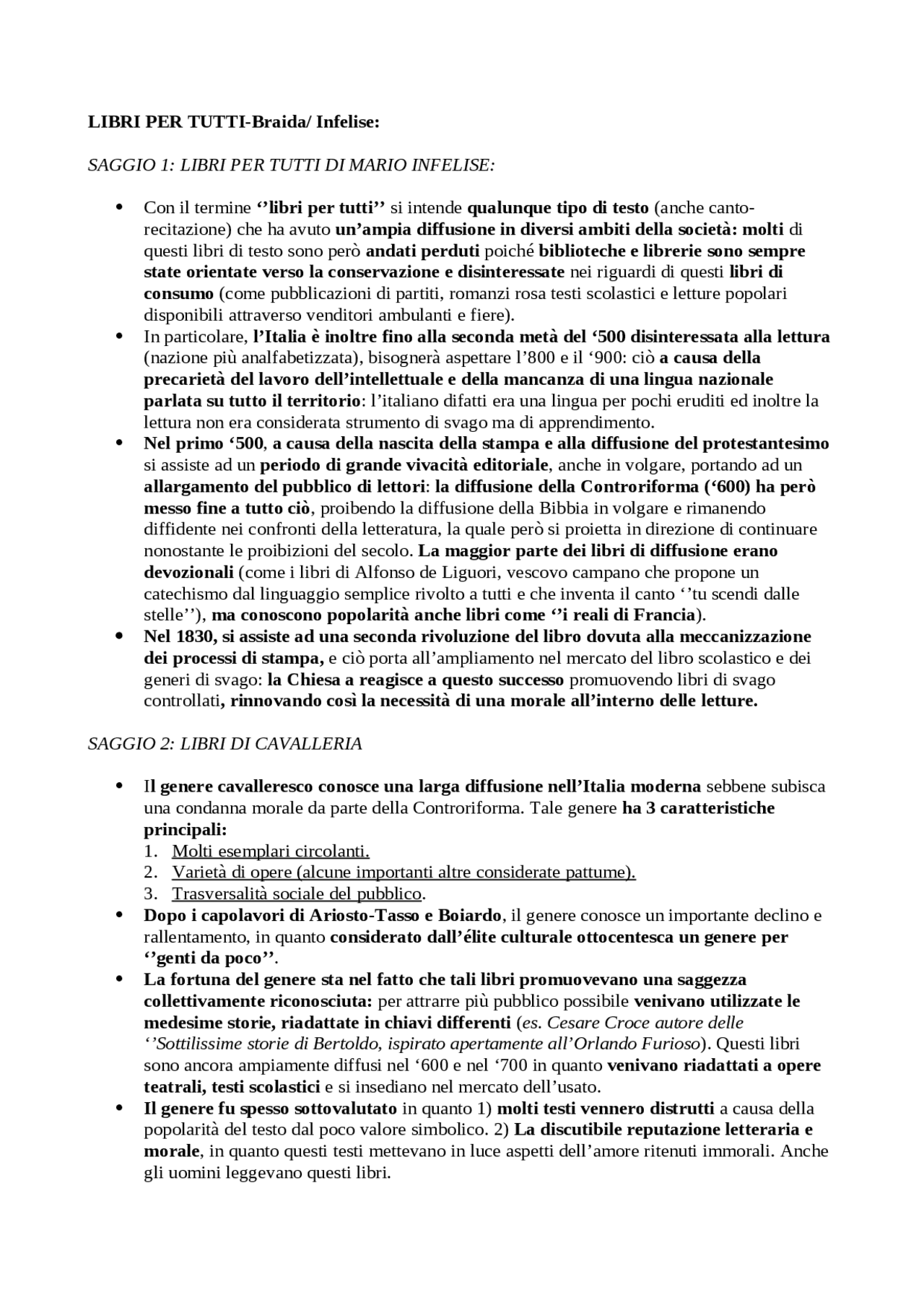 Libri Per Tutti Mario Infelise Docsity