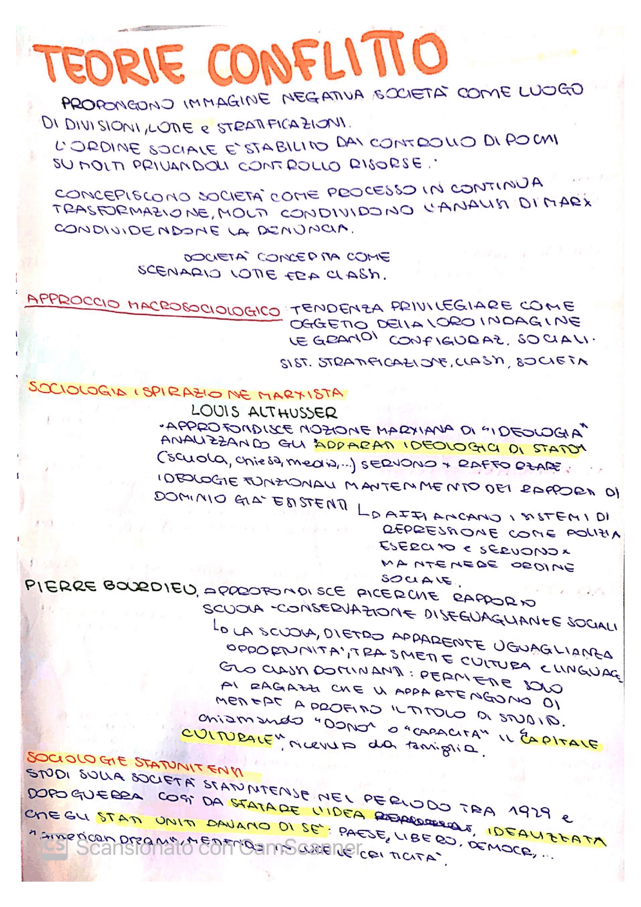 Teorie Del Conflitto Appunti Di Pedagogia Docsity