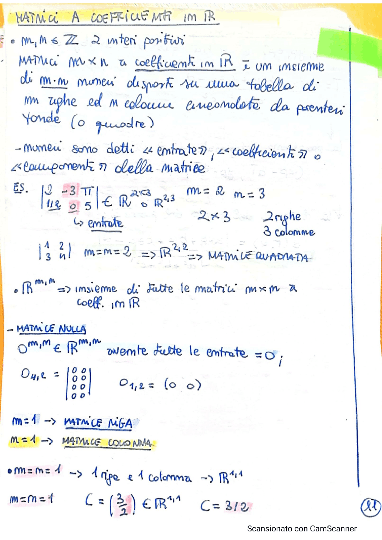 Algebra Lineare e Geometria pt. 2 - Docsity