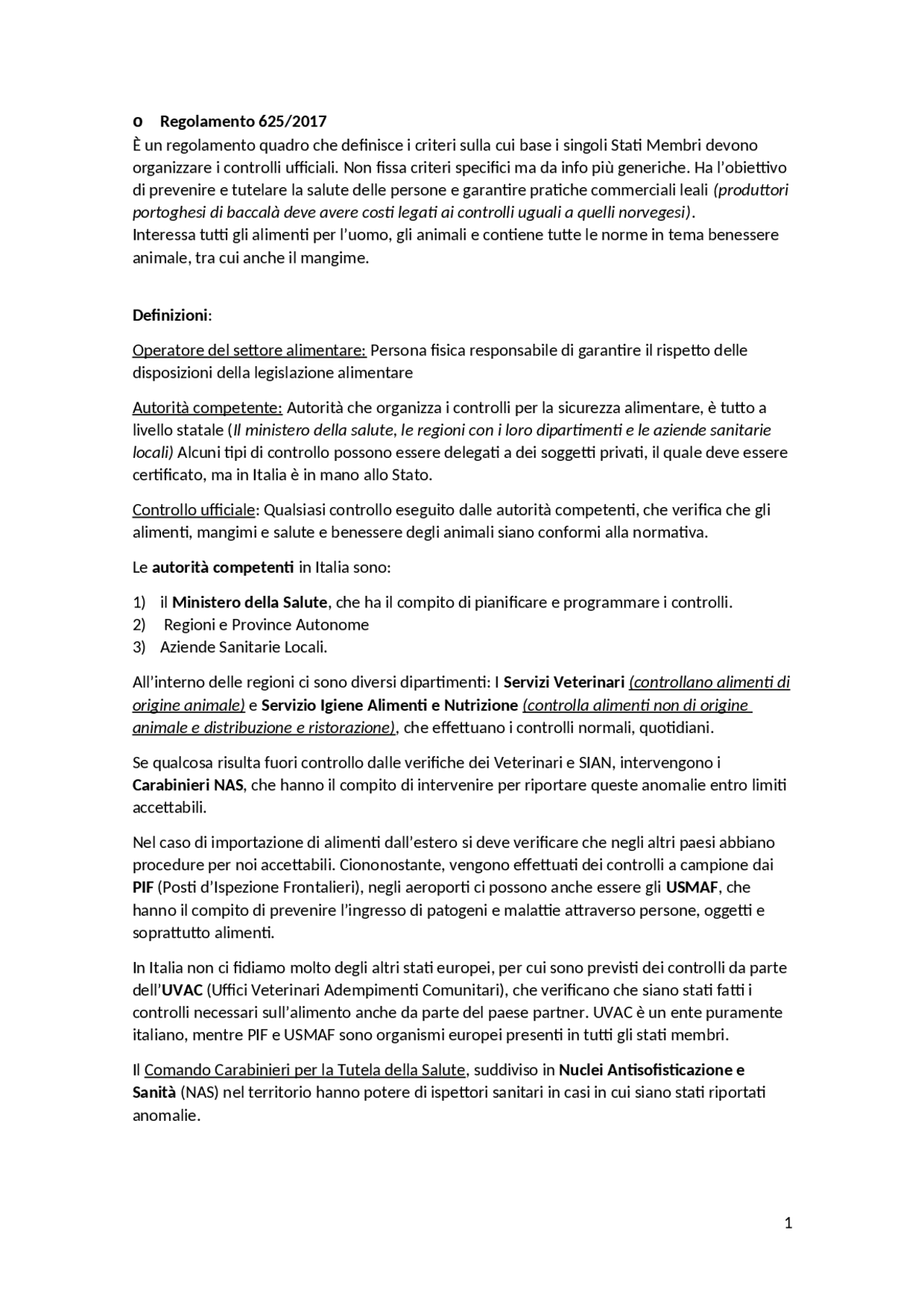 Appunti Modulo Ispezione Docsity