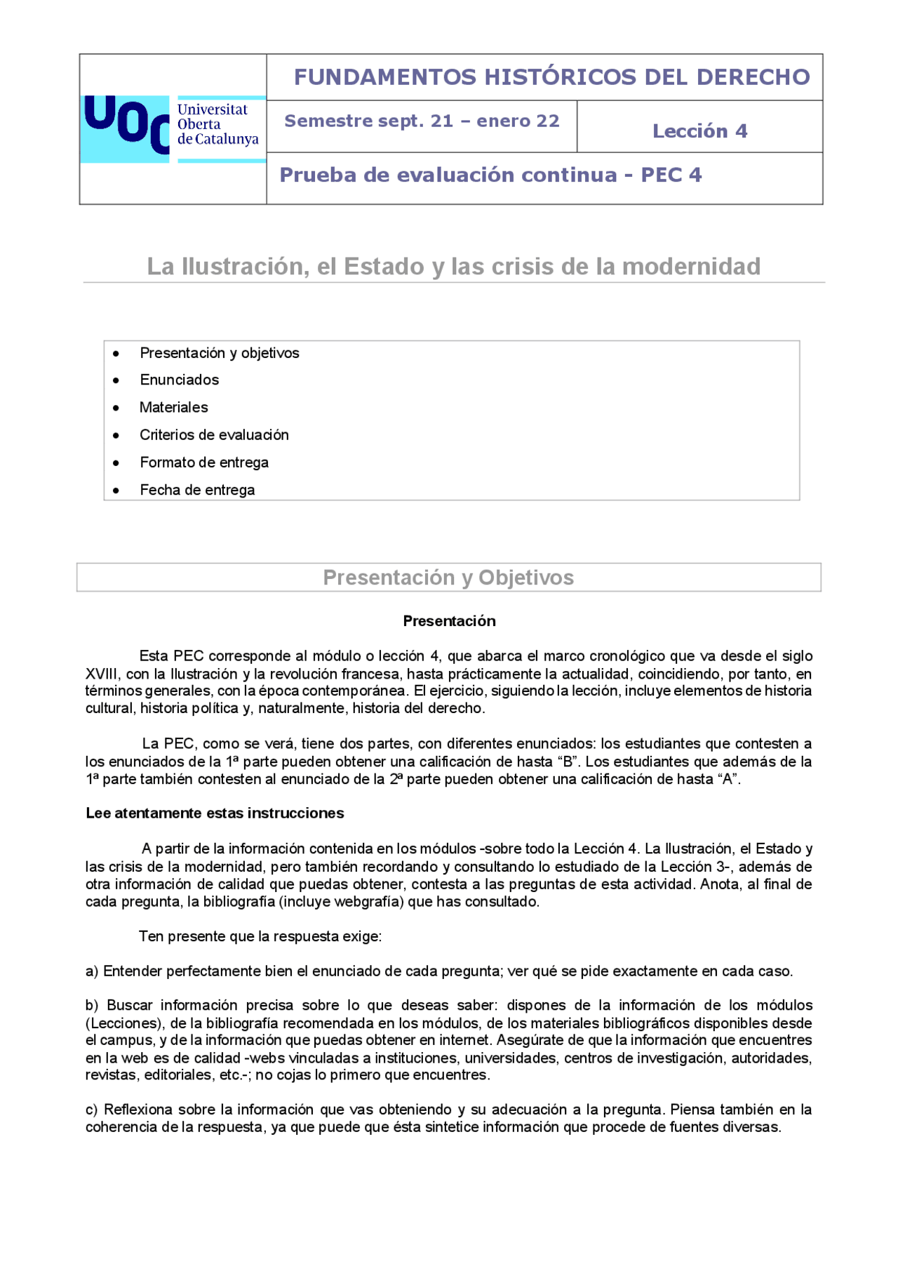 Enunciado Práctica Pec 4 Docsity
