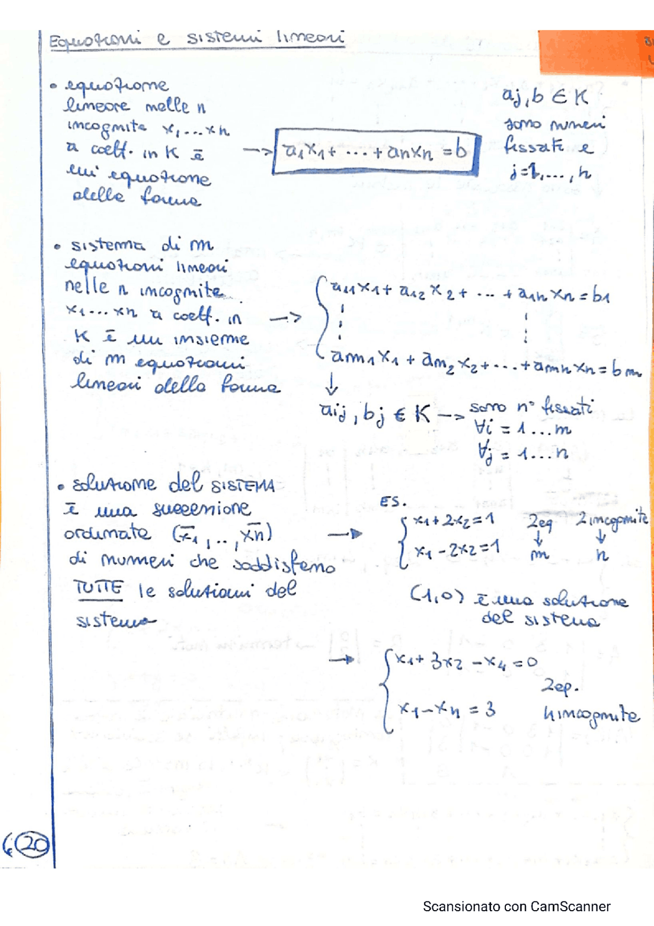 Algebra Lineare E Geometria Pt3 Docsity