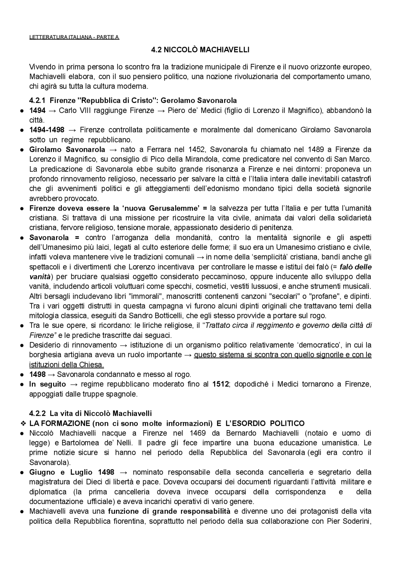Cap 42 Riassunto Giulio Ferroni Docsity