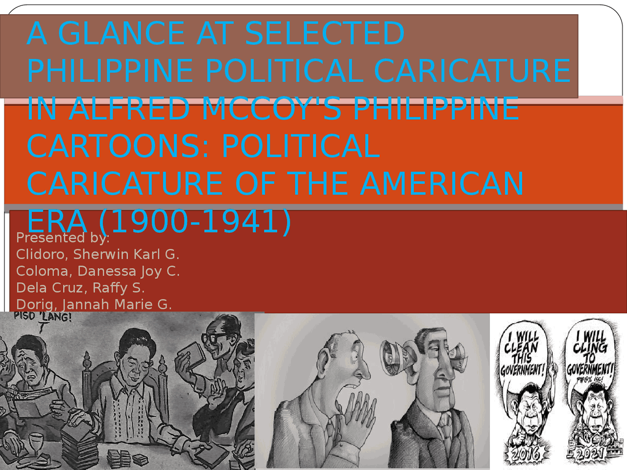 Political Caricature - Docsity