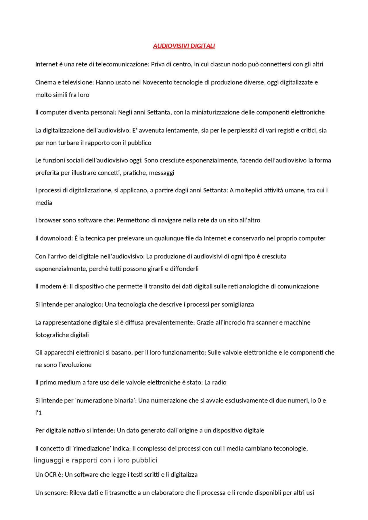 Audiovisivi Digitali Comunicazione E Multimedialita L 20 Mercatorum