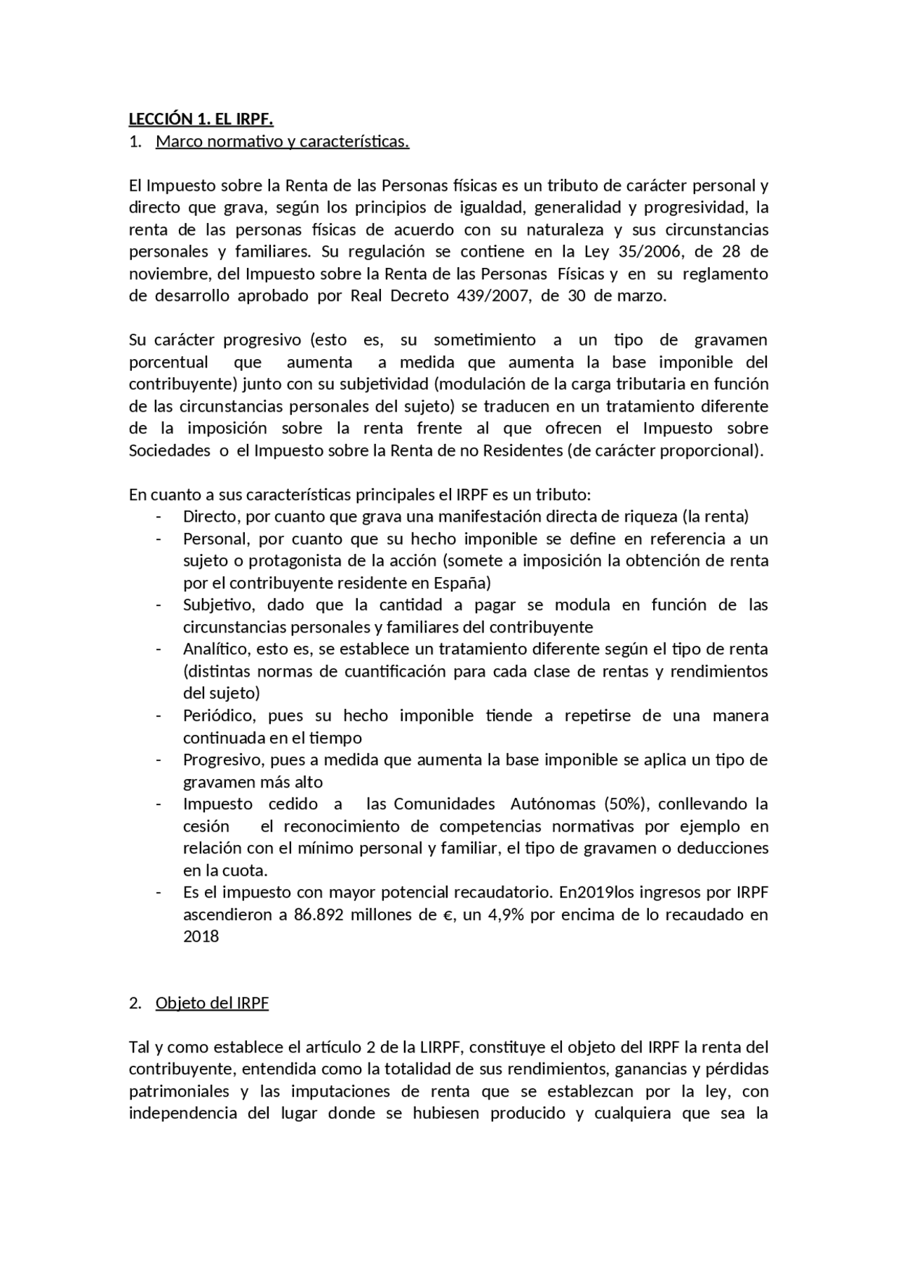 Apuntes De Sistemas Tributarios Docsity