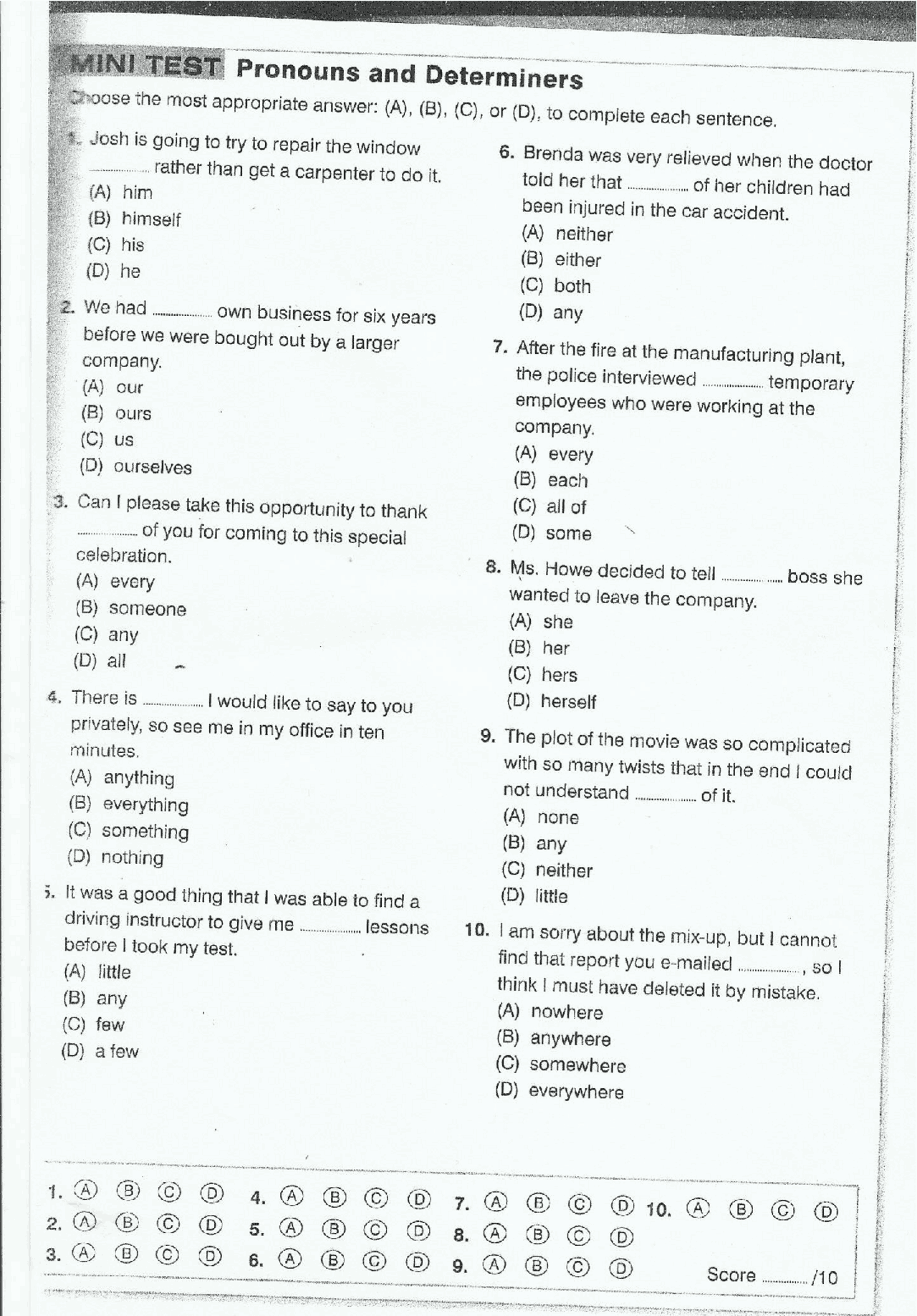 Apuntes De Gramática Docsity