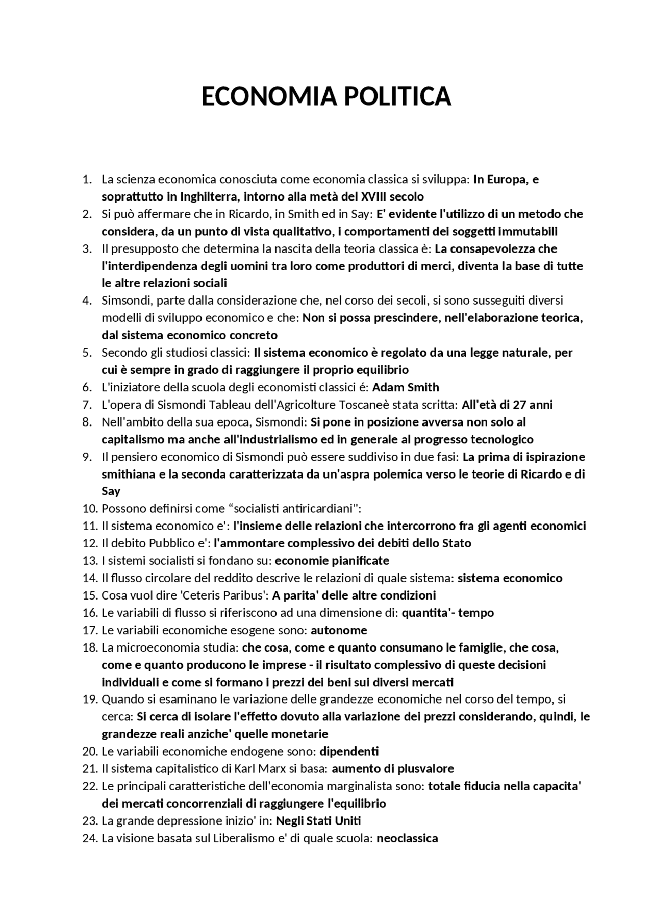 Domande E Risposte Pegaso Docsity