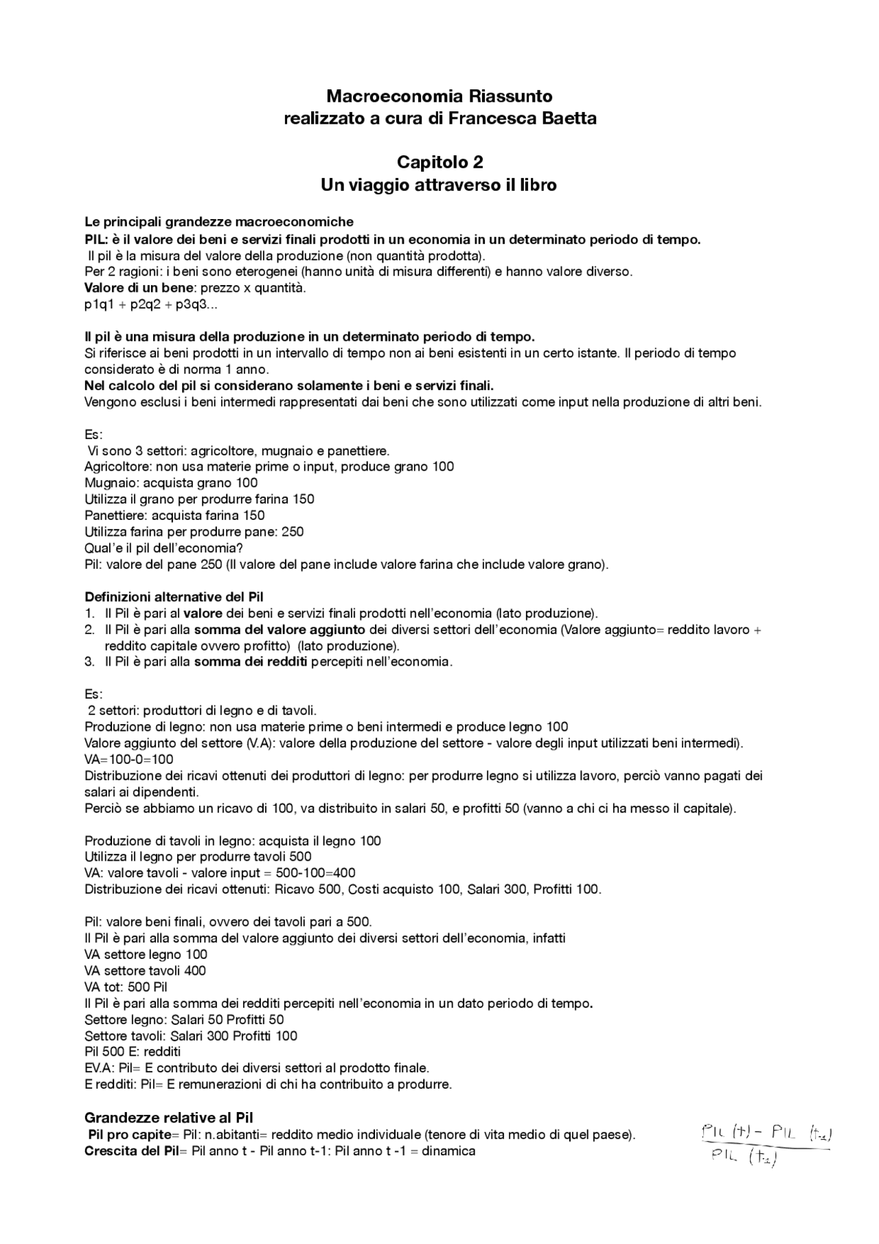 Macroeconomia Modulo 1 Docsity