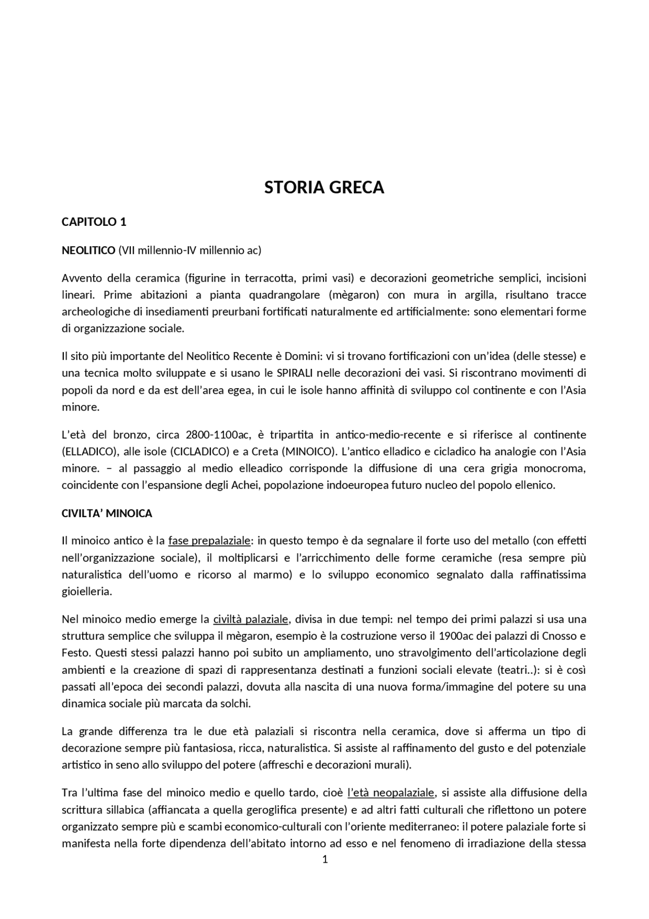 Storia Greca Riassunto Docsity
