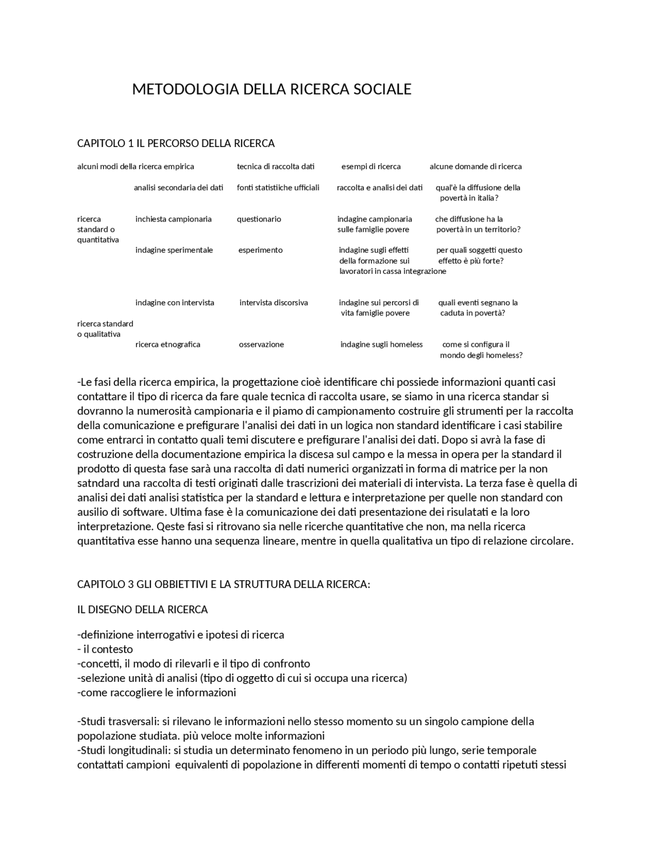 Riassunto Metodologia Delle Scienze Sociali E Della Ricerca Docsity