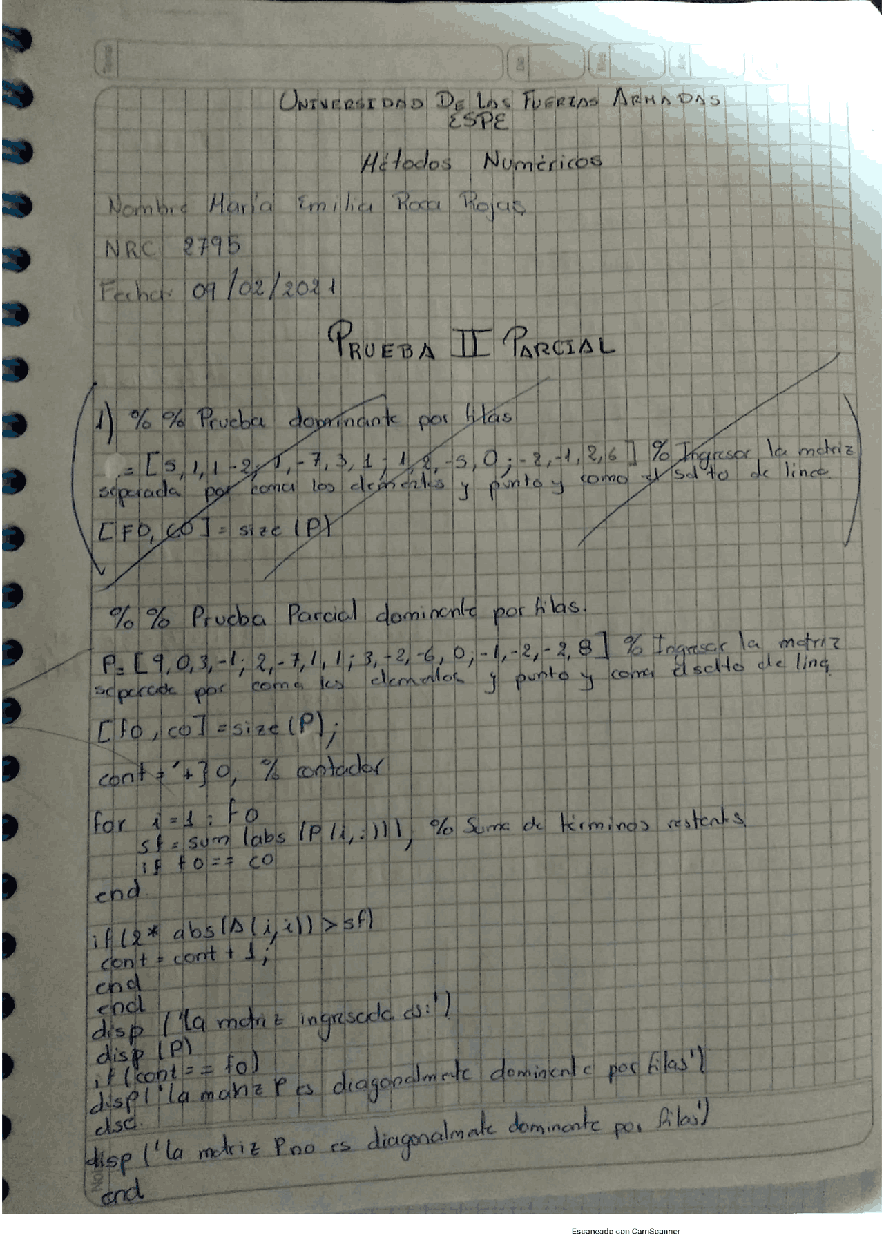 Métodos Numéricos 2015 2017 Espe Docsity