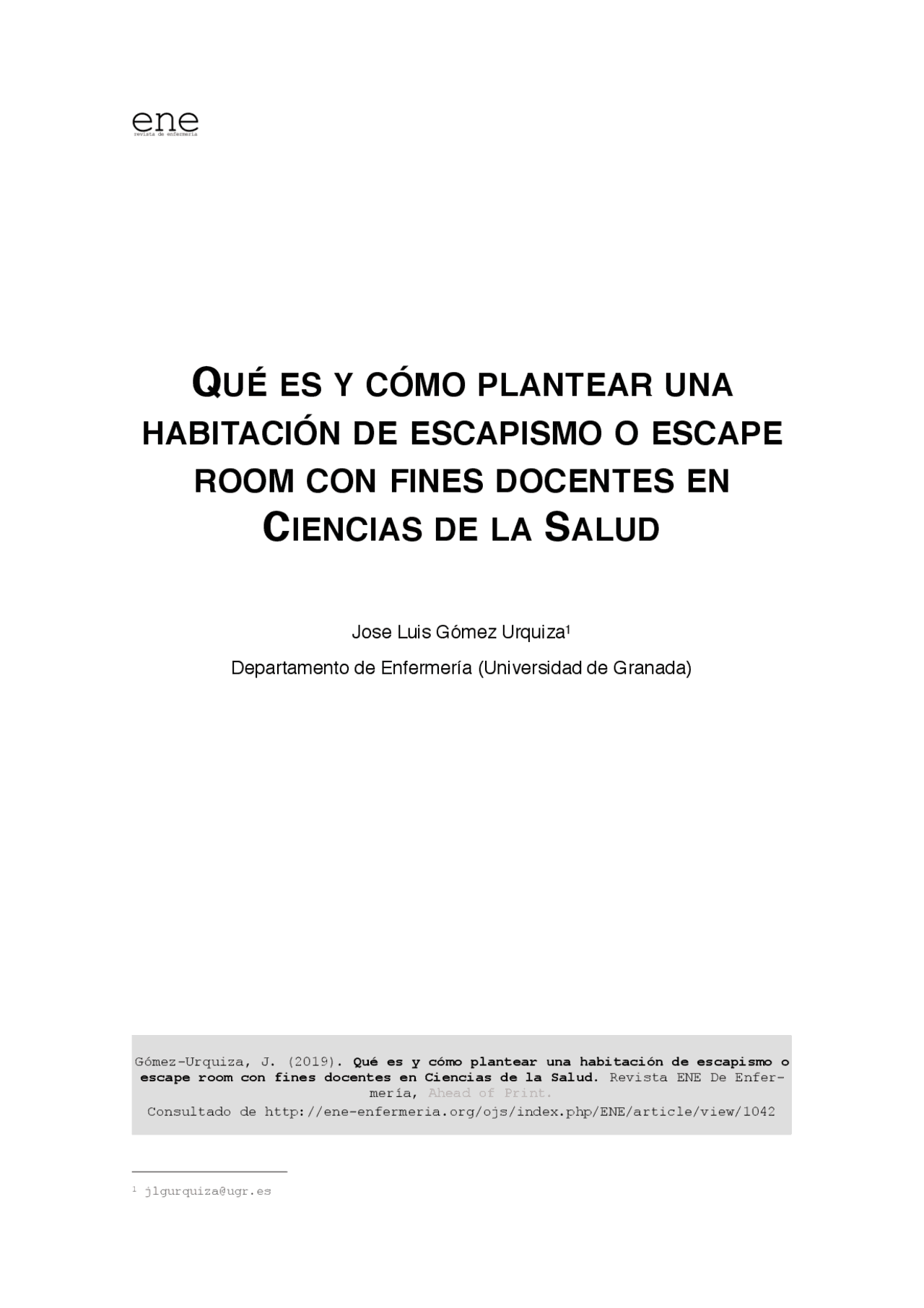 Escape room para profesionales de la salud | Resúmenes de Enfermería ...