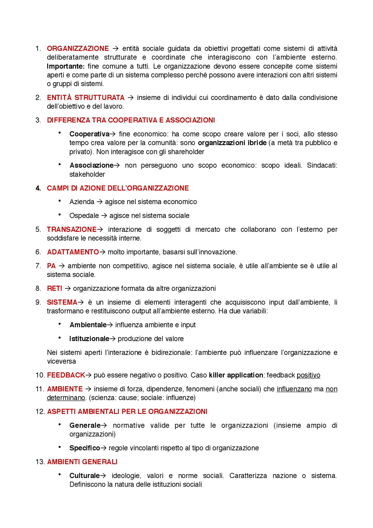 Sistemi Organizzativi E Digitali Schemi E Mappe Concettuali Di