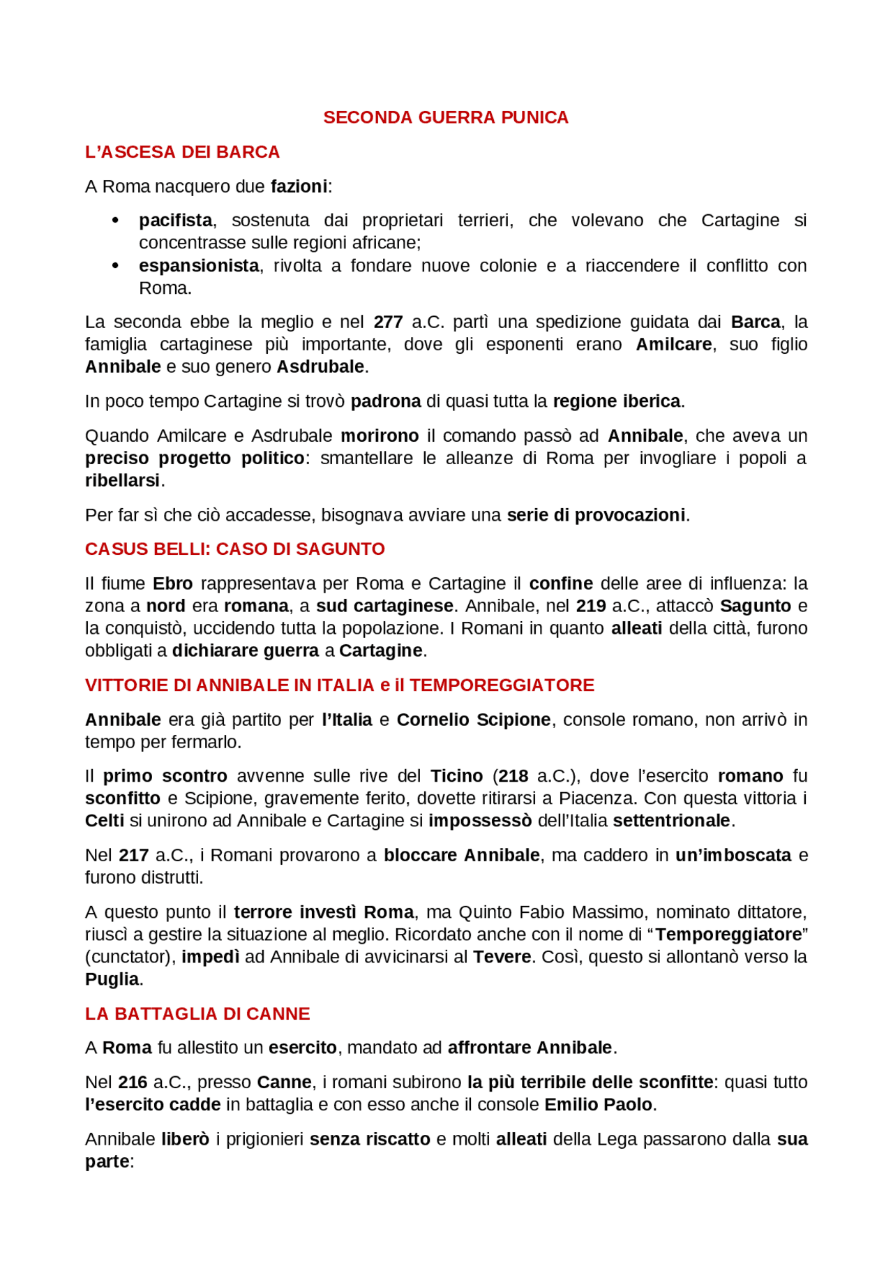 Riassunto Guerre Puniche 2 Parte Docsity
