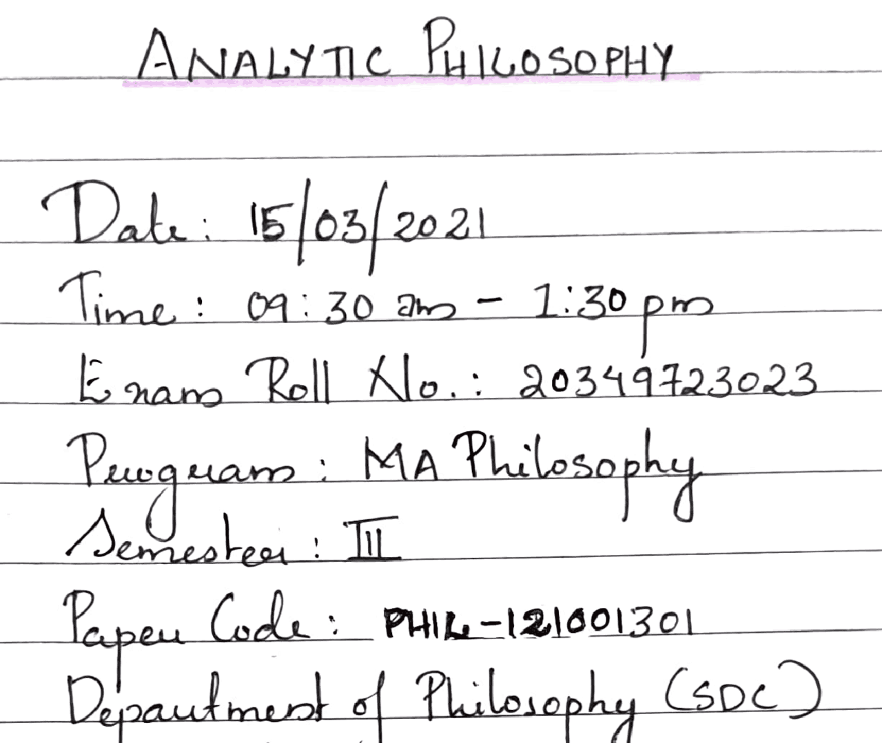 External Assessment Analytic Philosophy Docsity