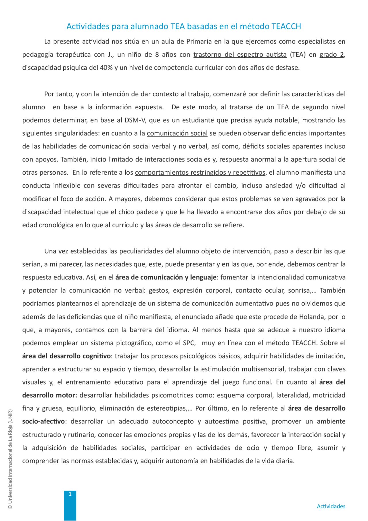 Actividades para alumnado TEA basadas en método TEACCH | Ejercicios de ...