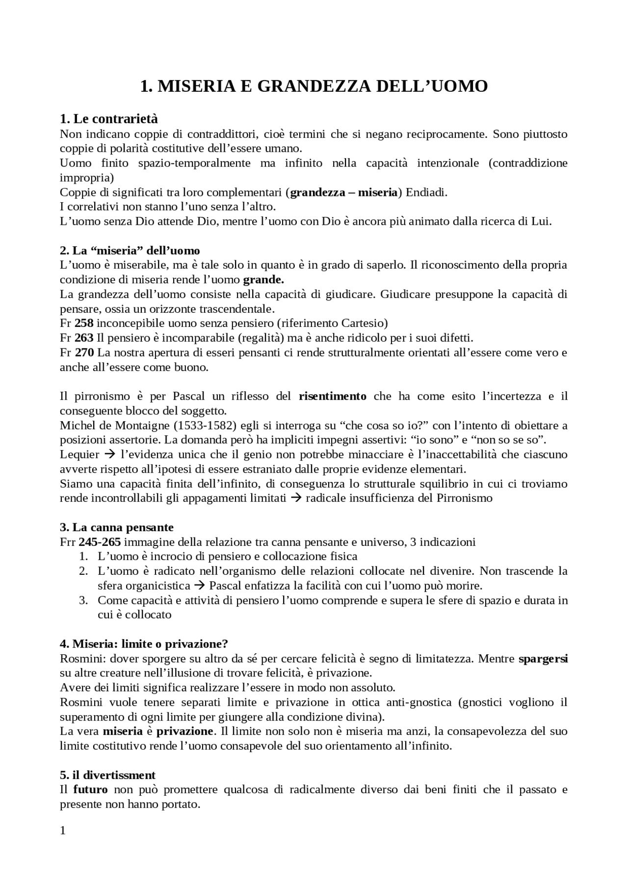 Riassunto Dispense Su Pascal Docsity