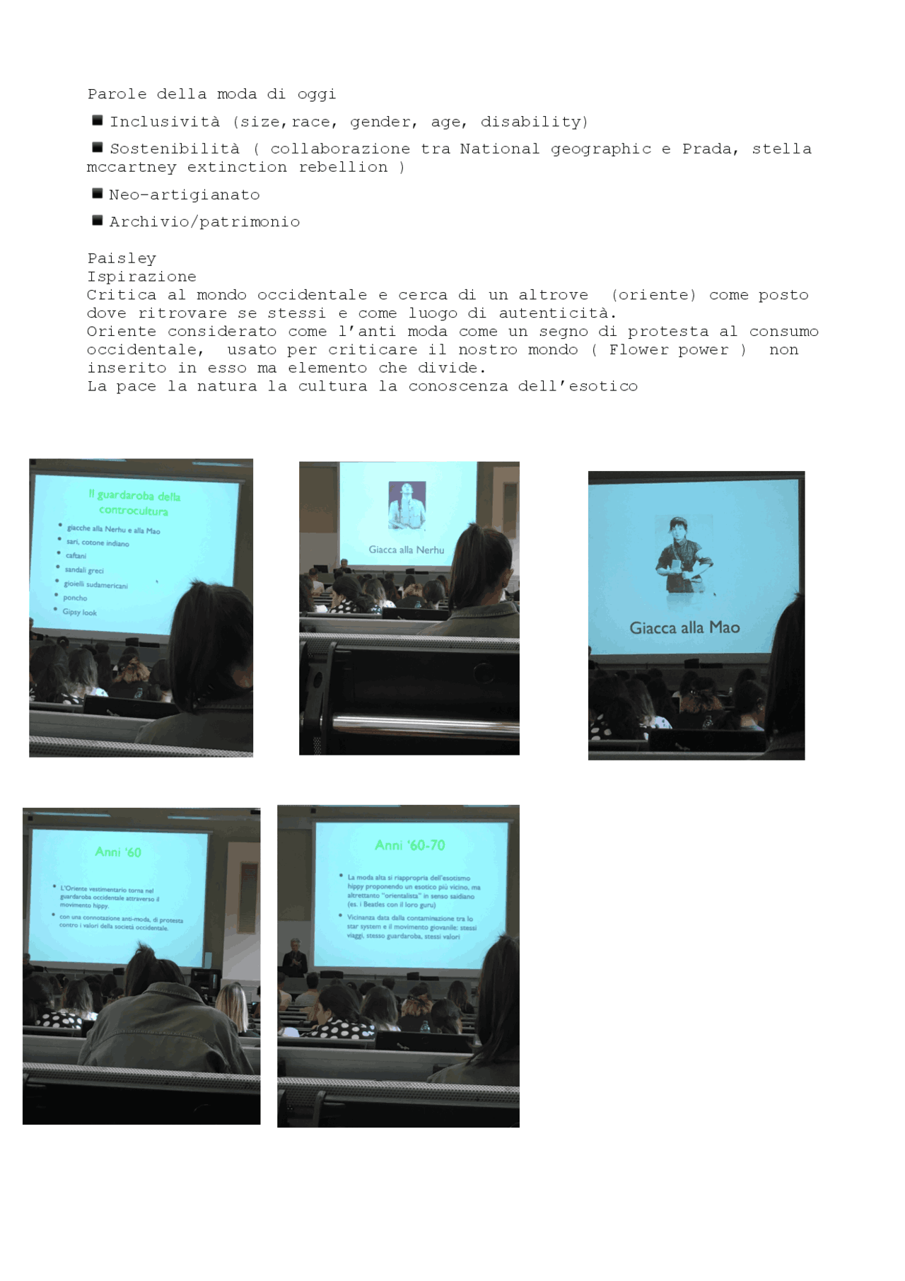Processi E Metodi Moda Docsity