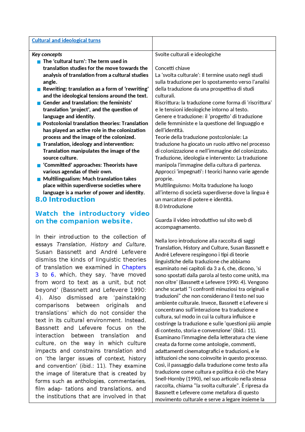 Cap 8 Introducing Translation Theories Docsity
