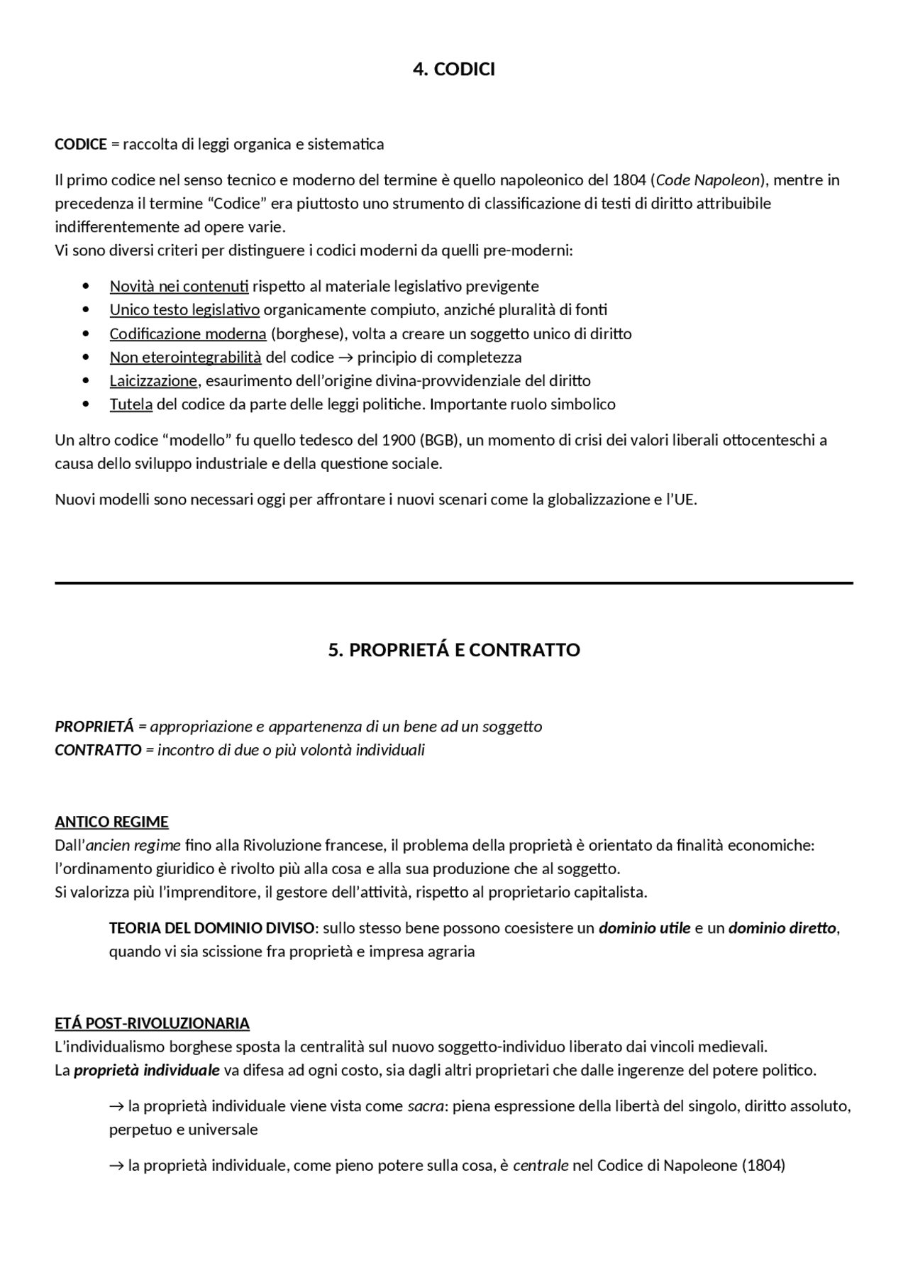 Riassunto Schematico Fioravanti Dal Capitolo 4 In Poi Docsity