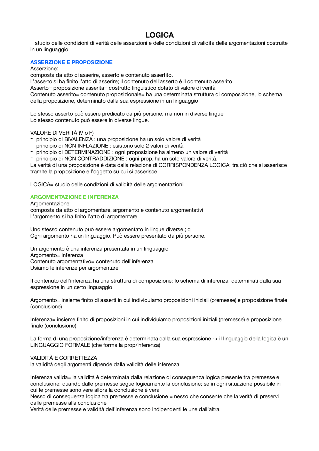 Appunti Completi Di Logica Docsity
