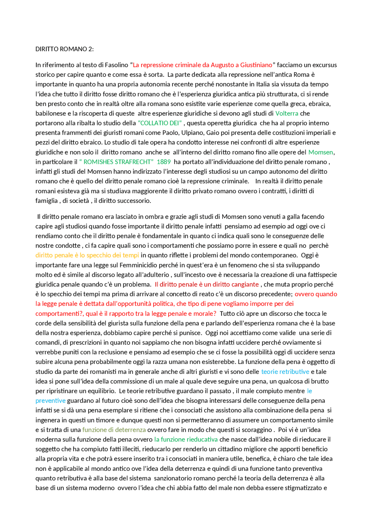 Dispense Diritto Romano Docsity