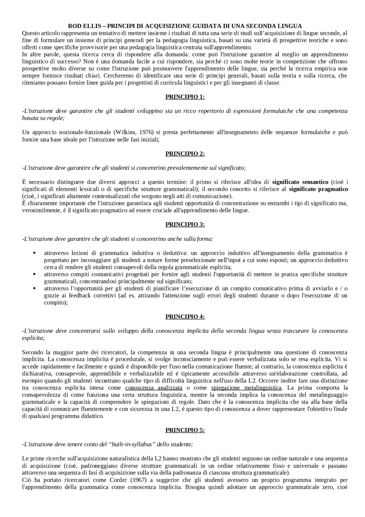 Principles of instructed language learning - Rod Ellis | Dispense di ...