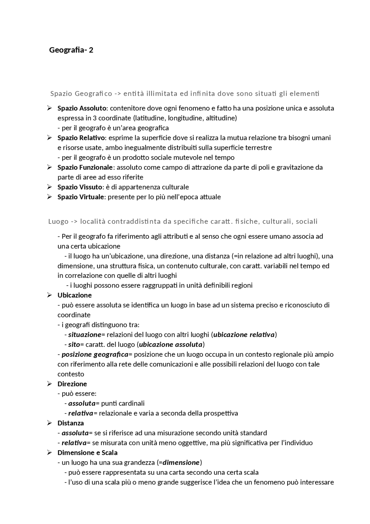 Appunti Di Geografia Docsity