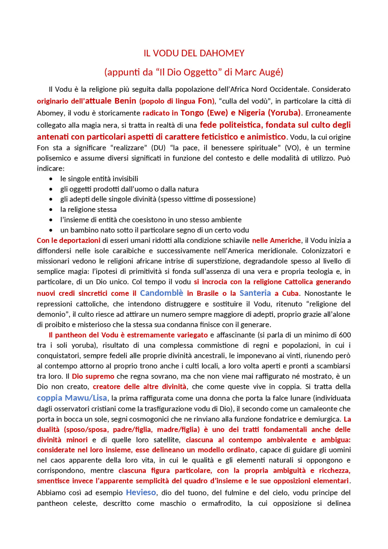 Appunti Da Il Dio Oggetto Docsity