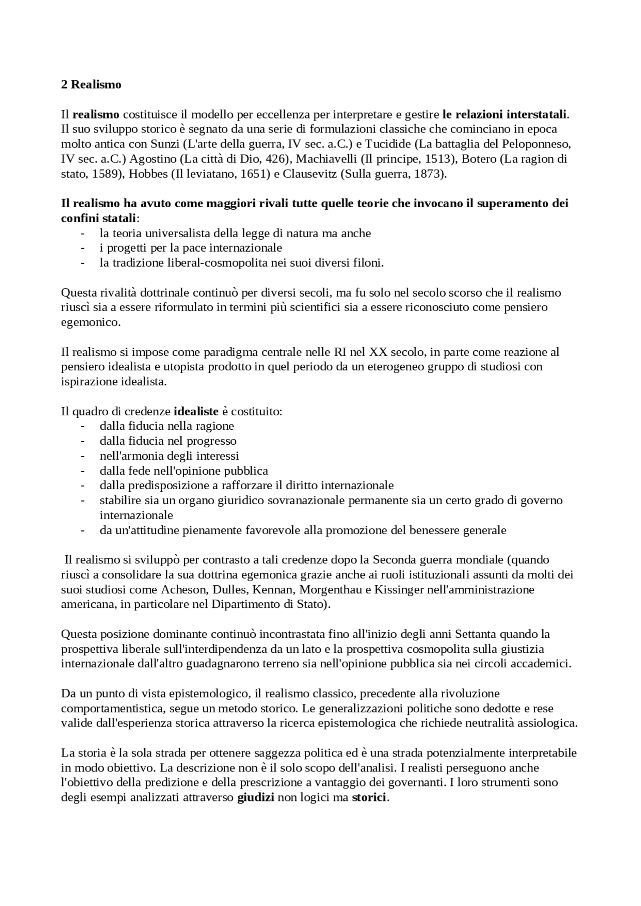 Realismo Di Marchetti Docsity