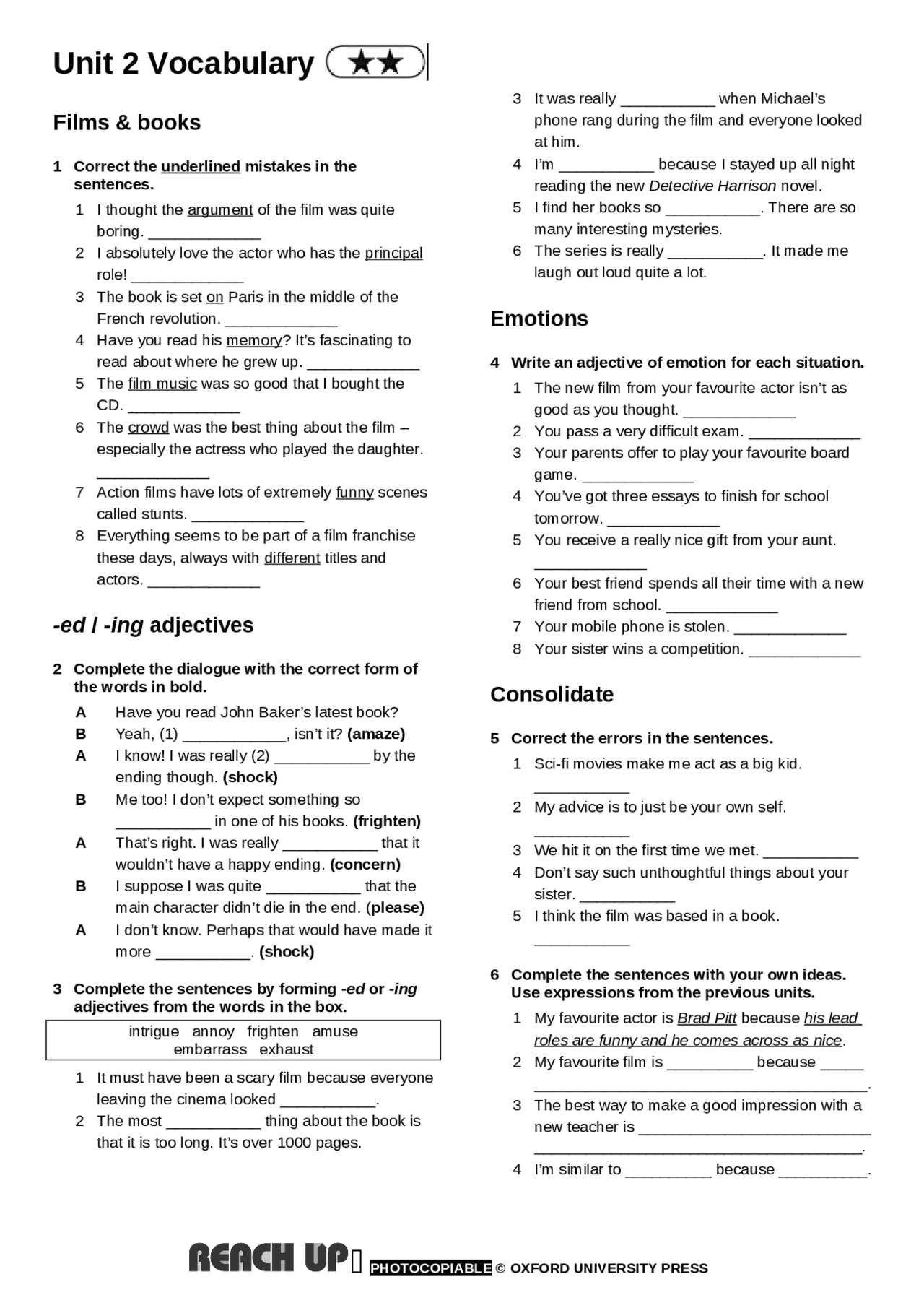 Ejercicios Para Practicar Gramática Docsity