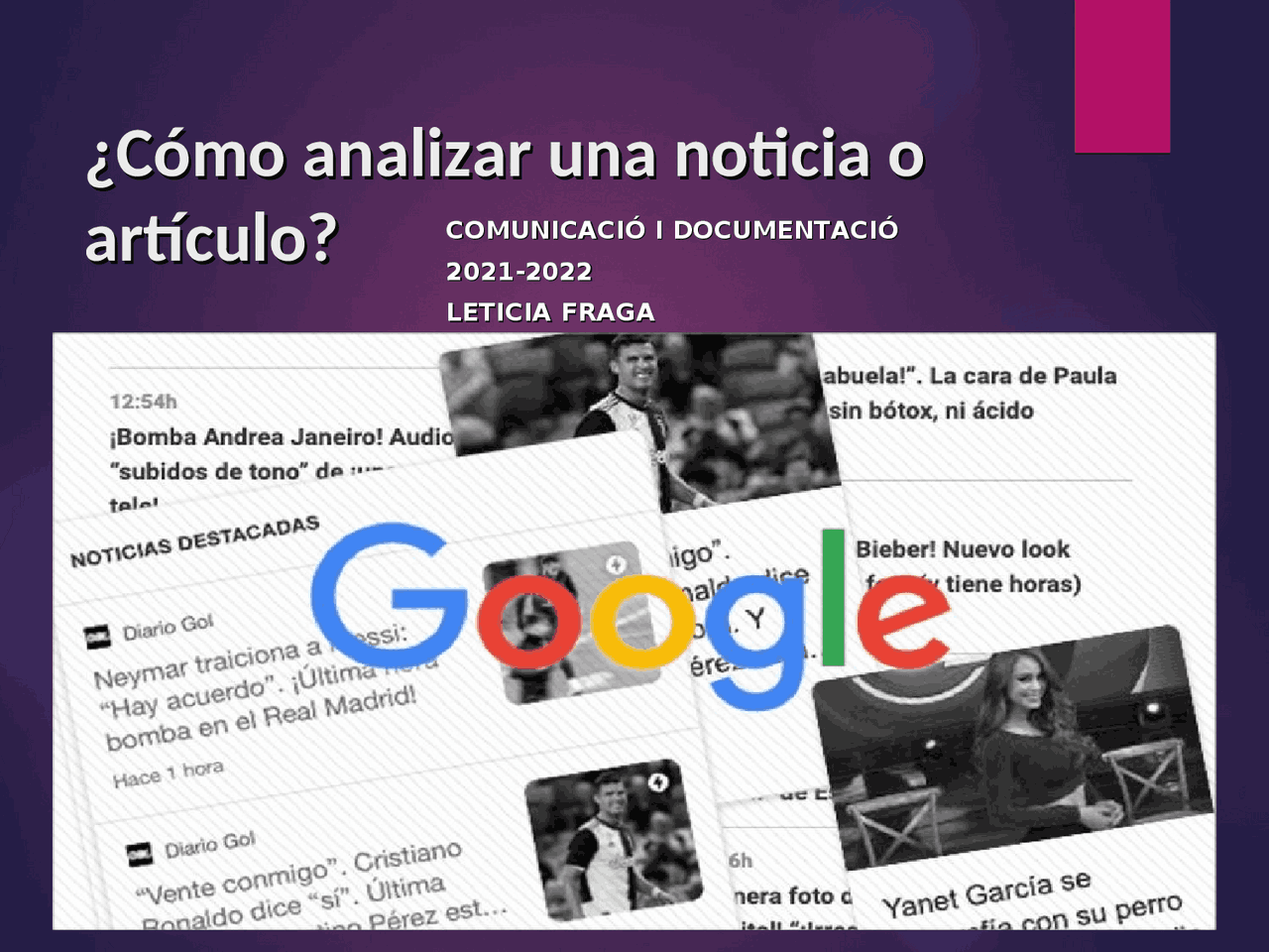 Como analizar una noticia, TS. - Docsity