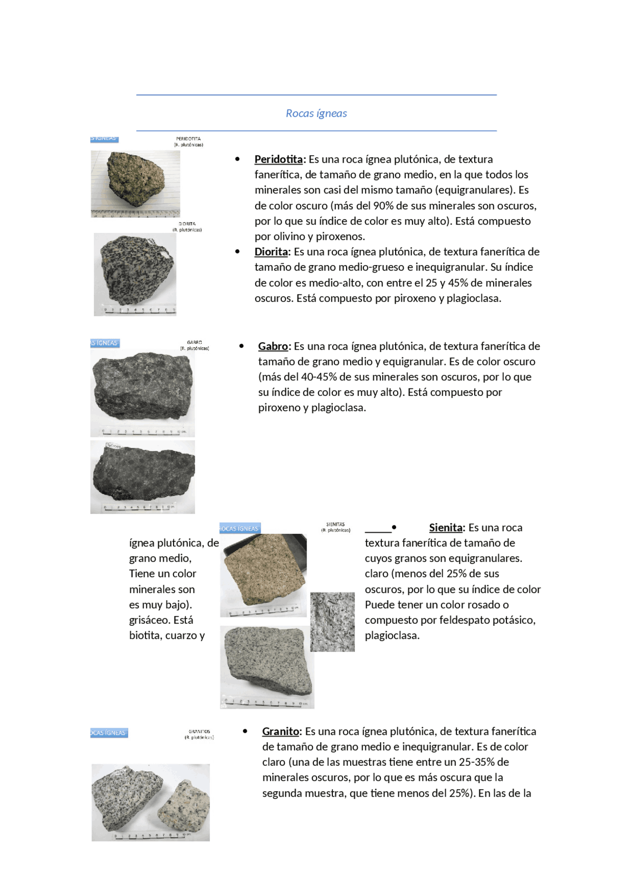 Visu Rocas ígneas Principios Geología I Apuntes De Geología Docsity