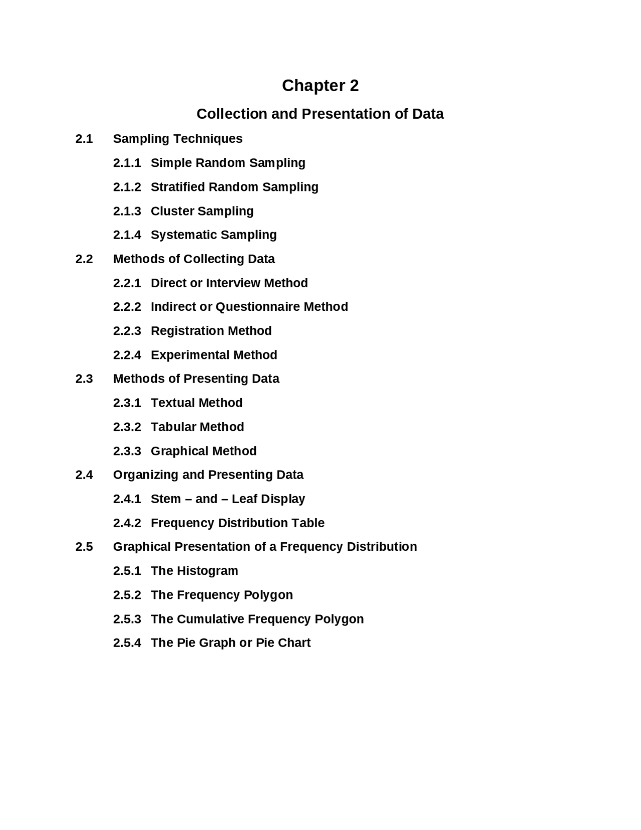 Regarding Statistical And Conceptual Method Of Statistic Docsity