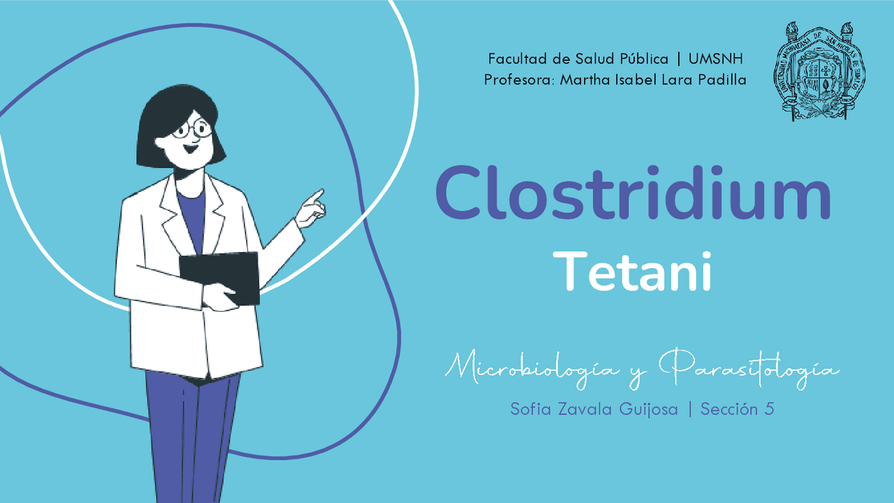 Clostridium Tetani Diapositivas Caracteristicas Etiología