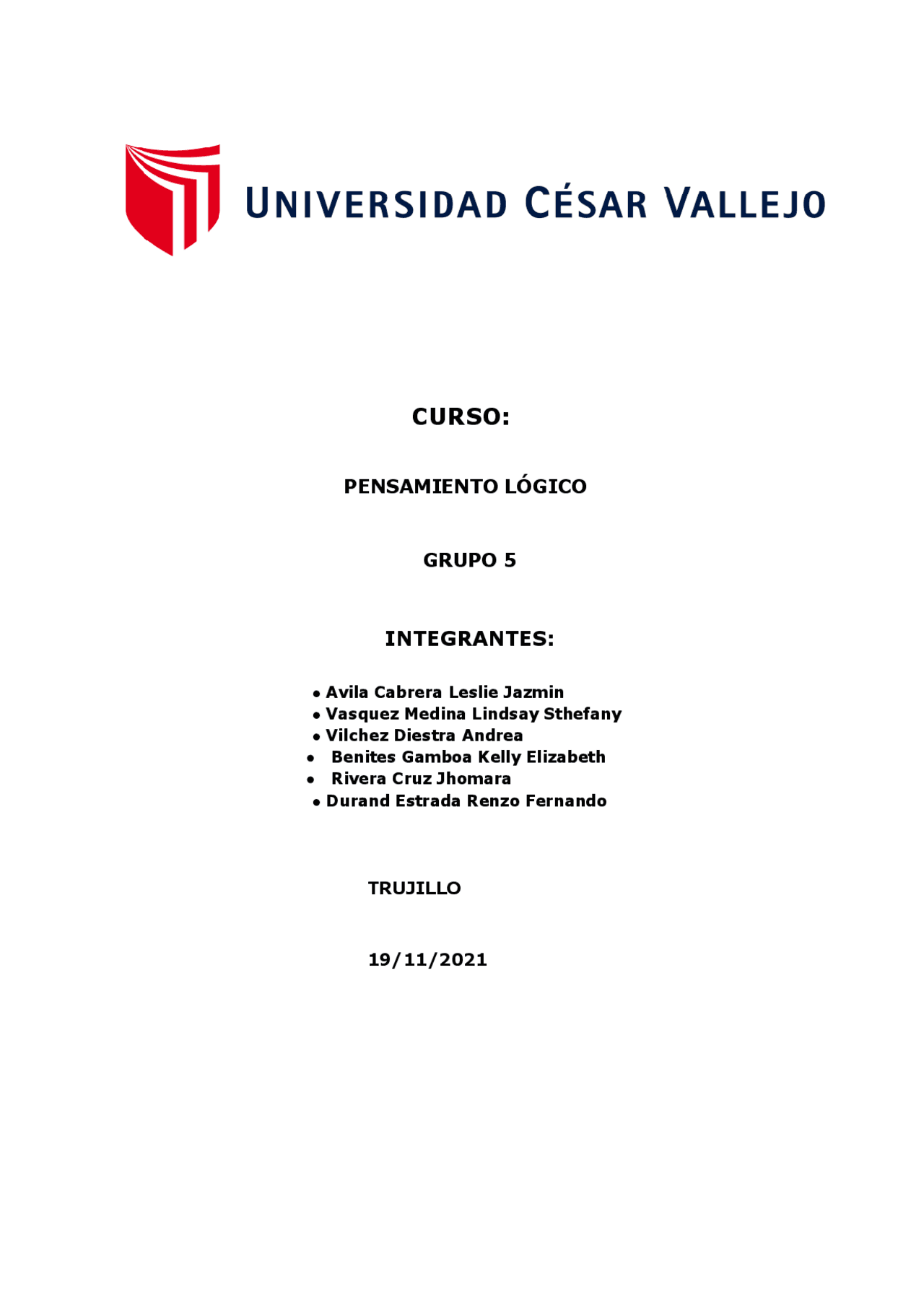 Pensamiento Logico Ejercicios Docsity