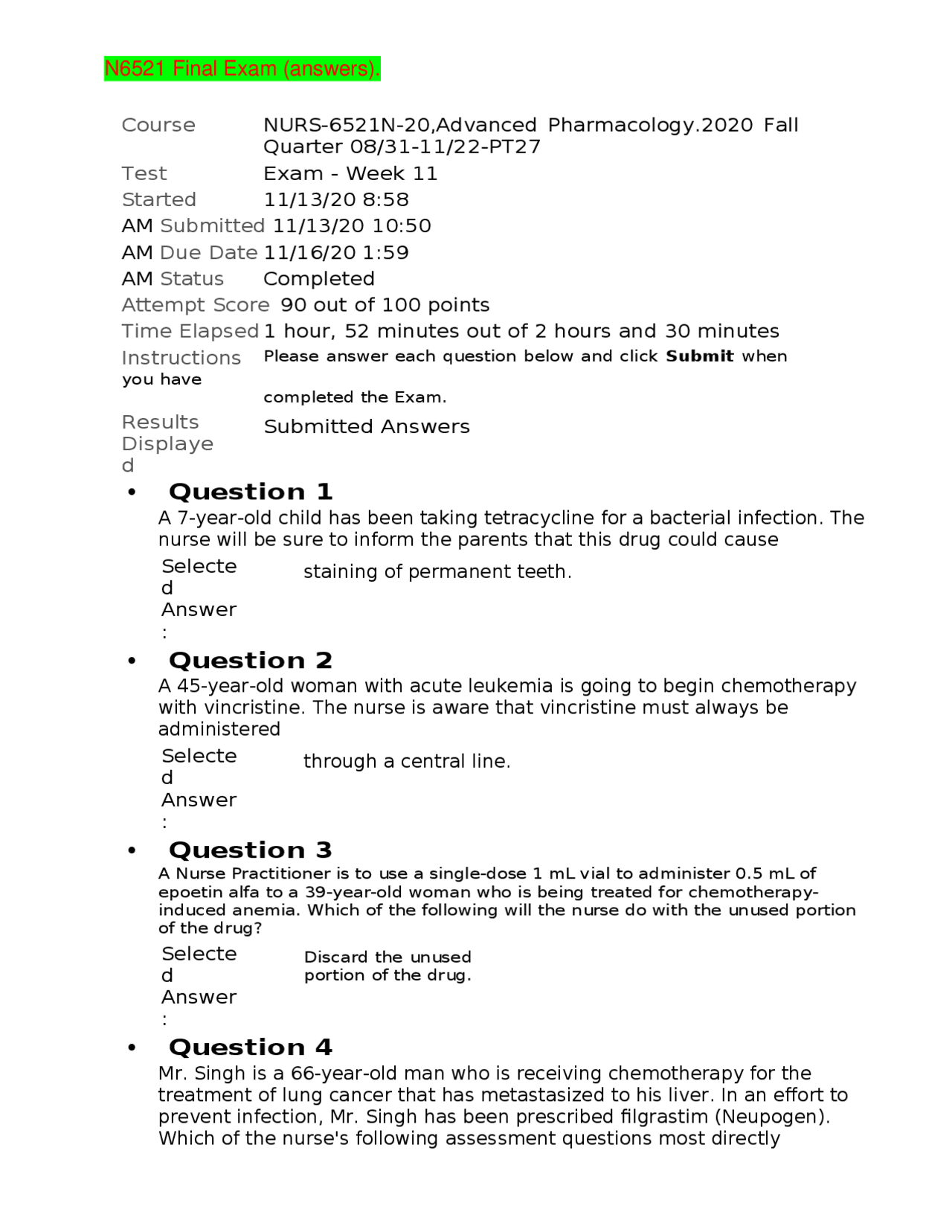 N6521 Final Exam answers N6521 Final Exam answers Docsity n6521-final-exam-answers-n6521-final-exam-answers-docsity