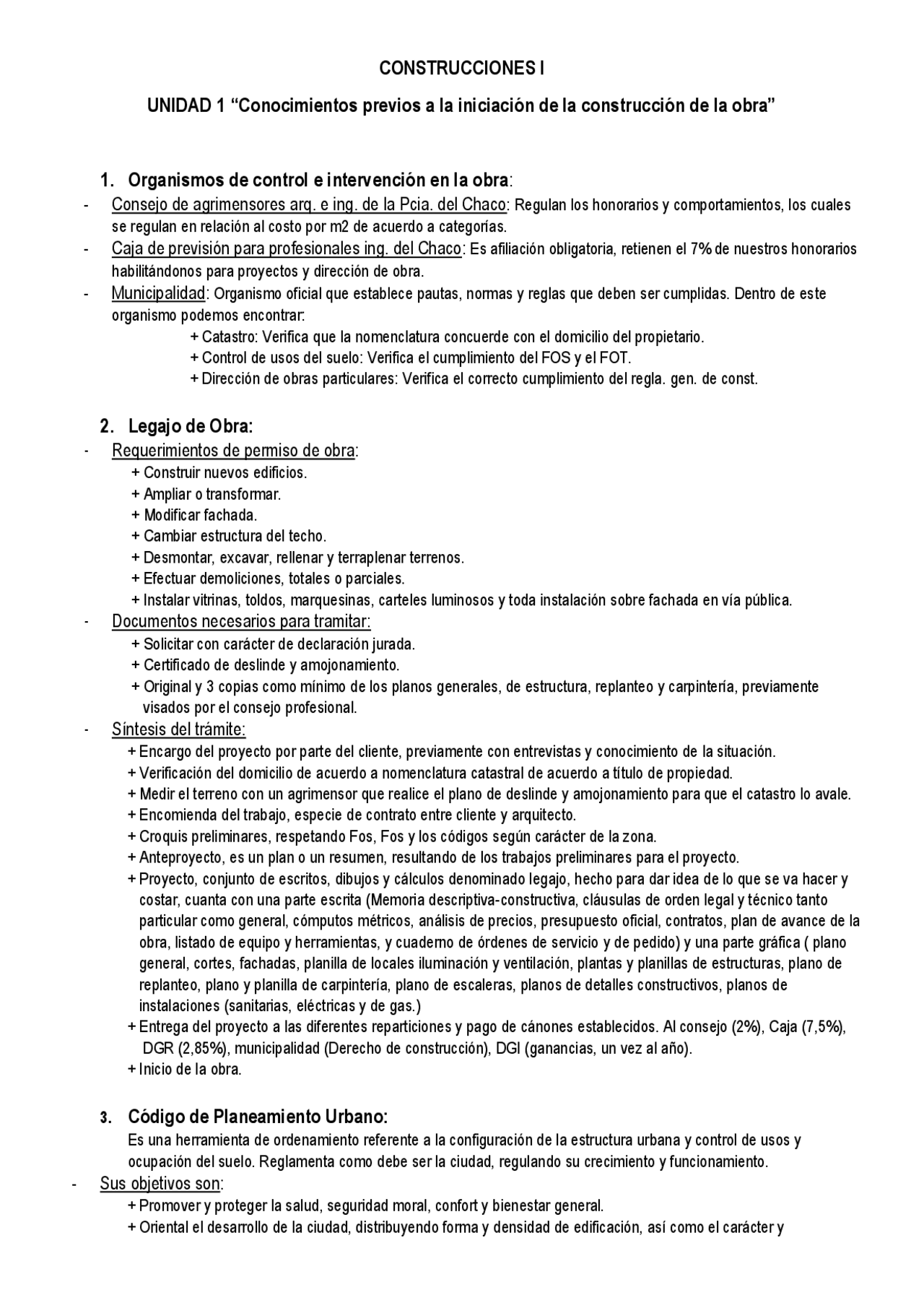 Construcciones I 2021 Apuntes De Arquitectura Docsity