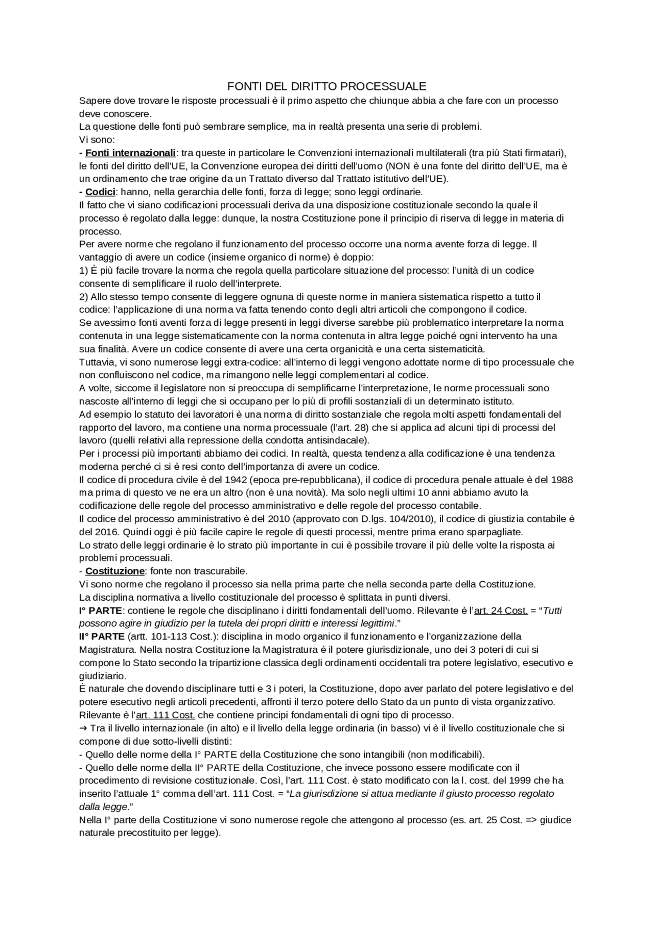 Tutele Giurisdizionali E Procedure Alternative Docsity