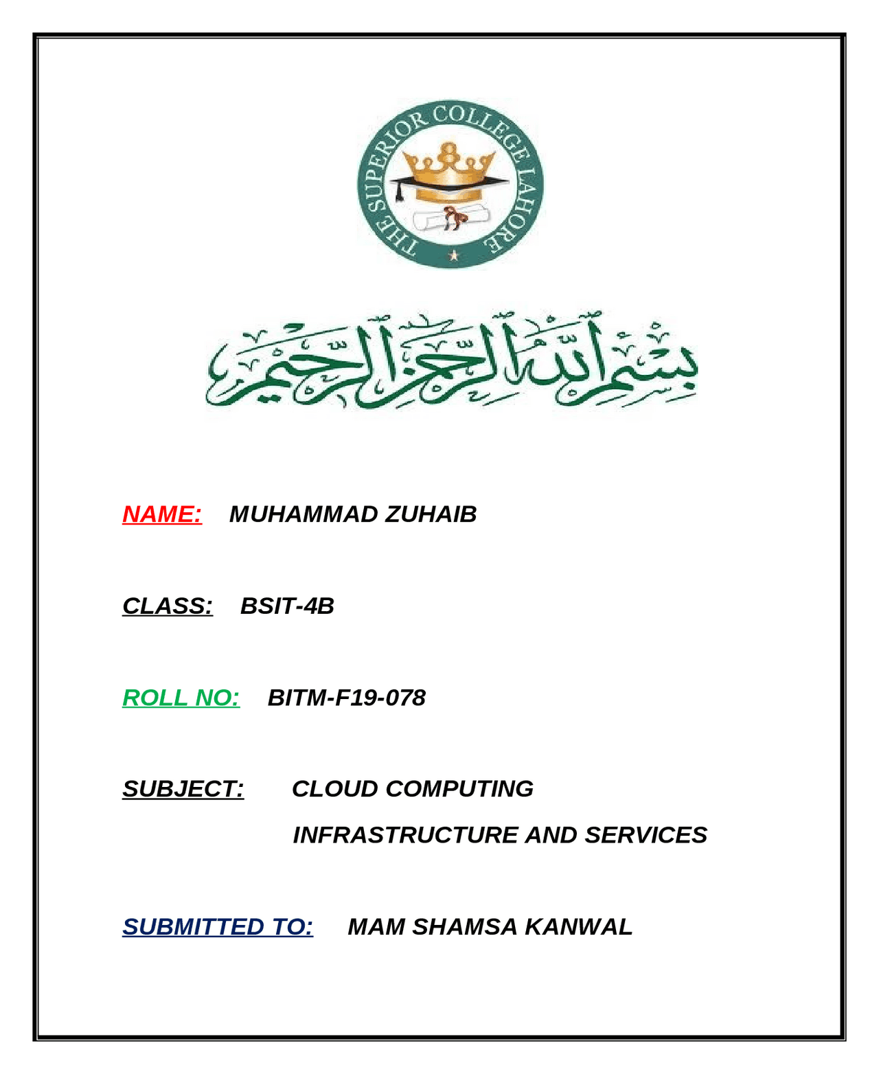 Cloud Computing Project Docsity