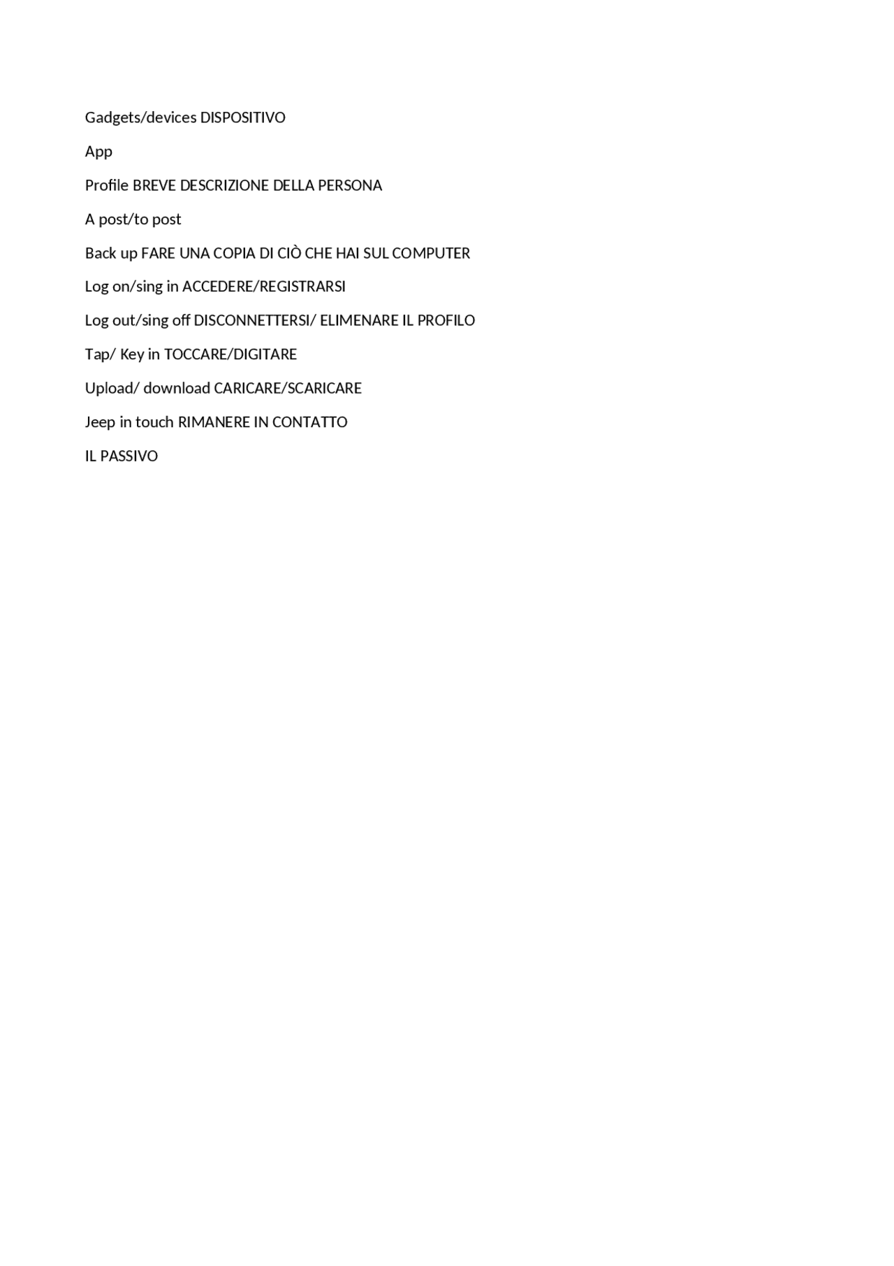 La Forma Attiva E Passiva Docsity