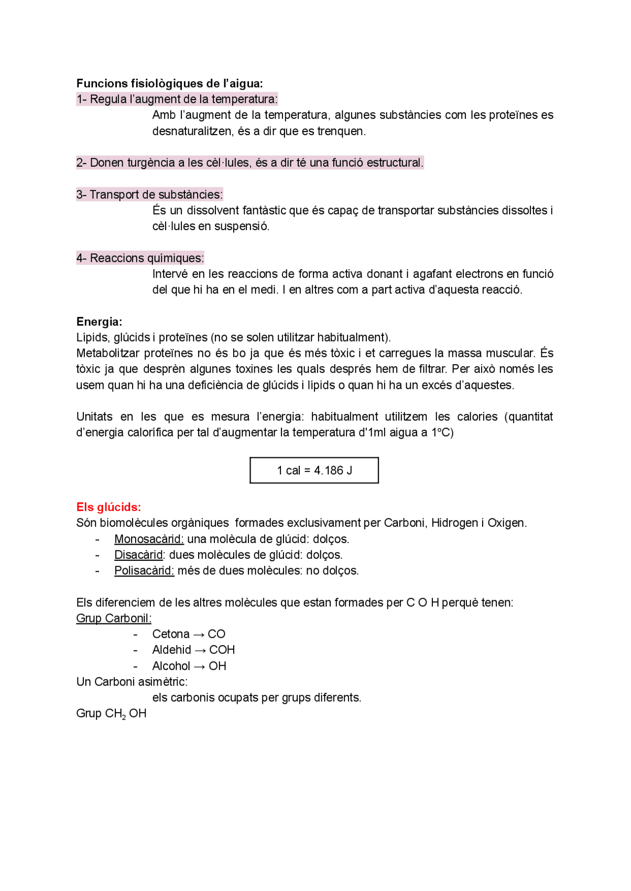 Apunts Glúcids I Lípids Docsity