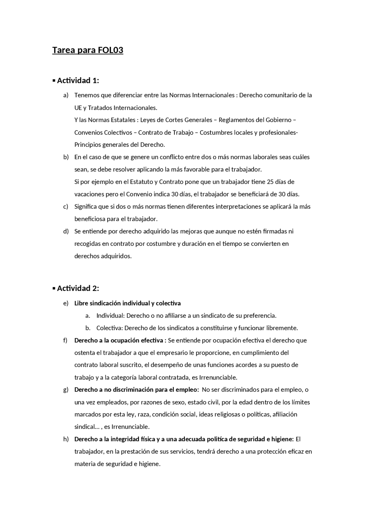 Tarea 3 Formación Y Orientación Laboral Ejercicios De Formación Y